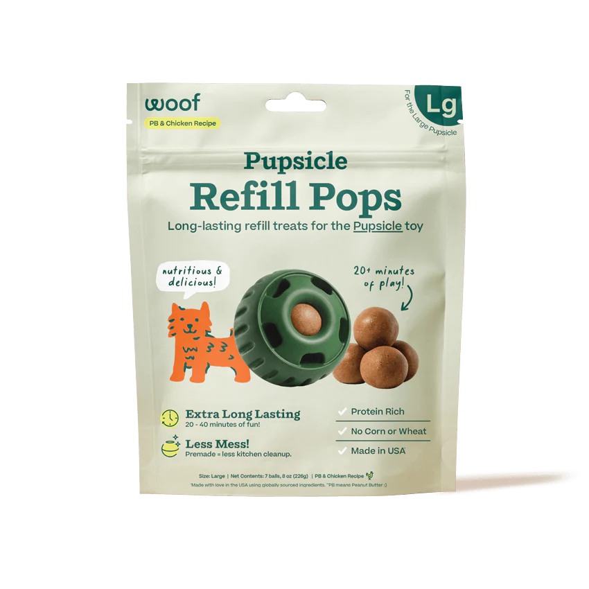 Woof Pupsicle Chicken and Peanut Butter Refill Pops - Skilos, A Family ...