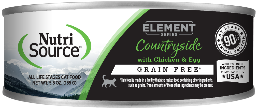 Nutrisource Element Series Cat Countryside Chicken & Egg 5.5oz - Skilos ...