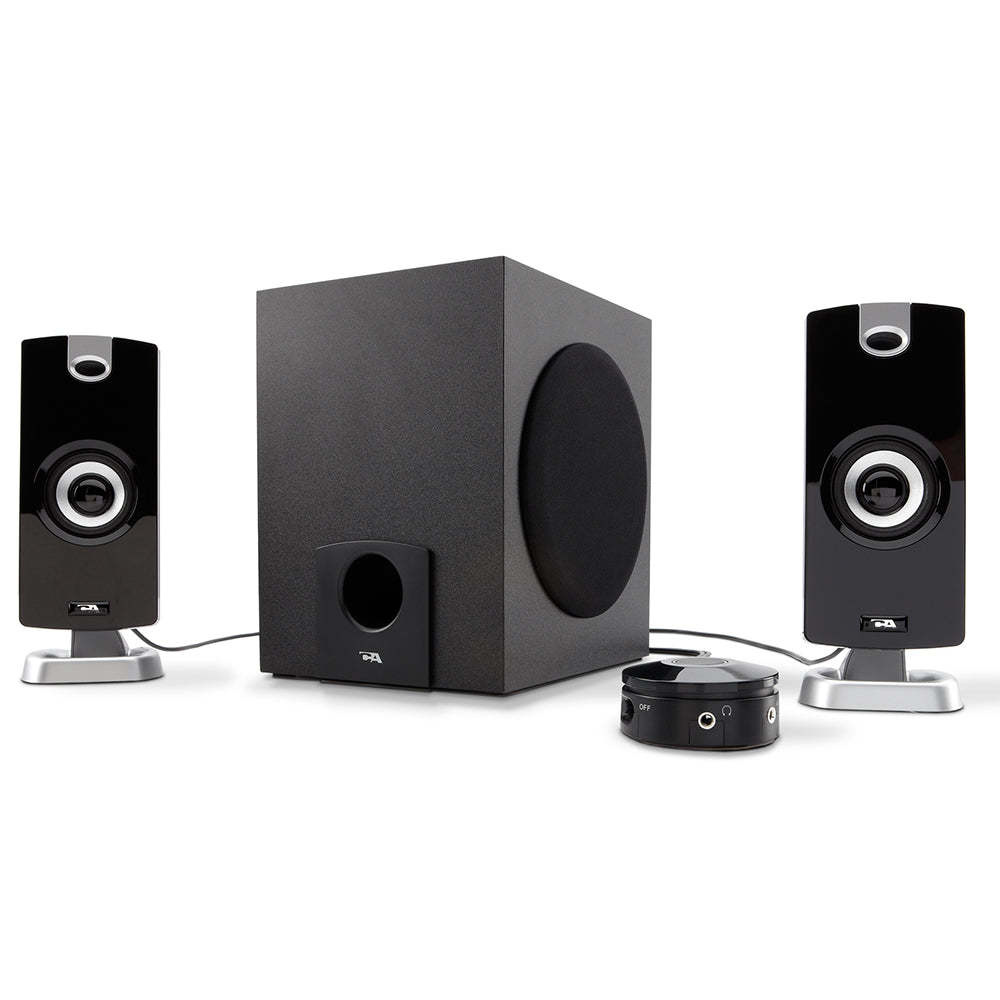 Cyber Acoustics Cyber Acoustics CA3090 3pc Subwoofer System - BK, 18W ...