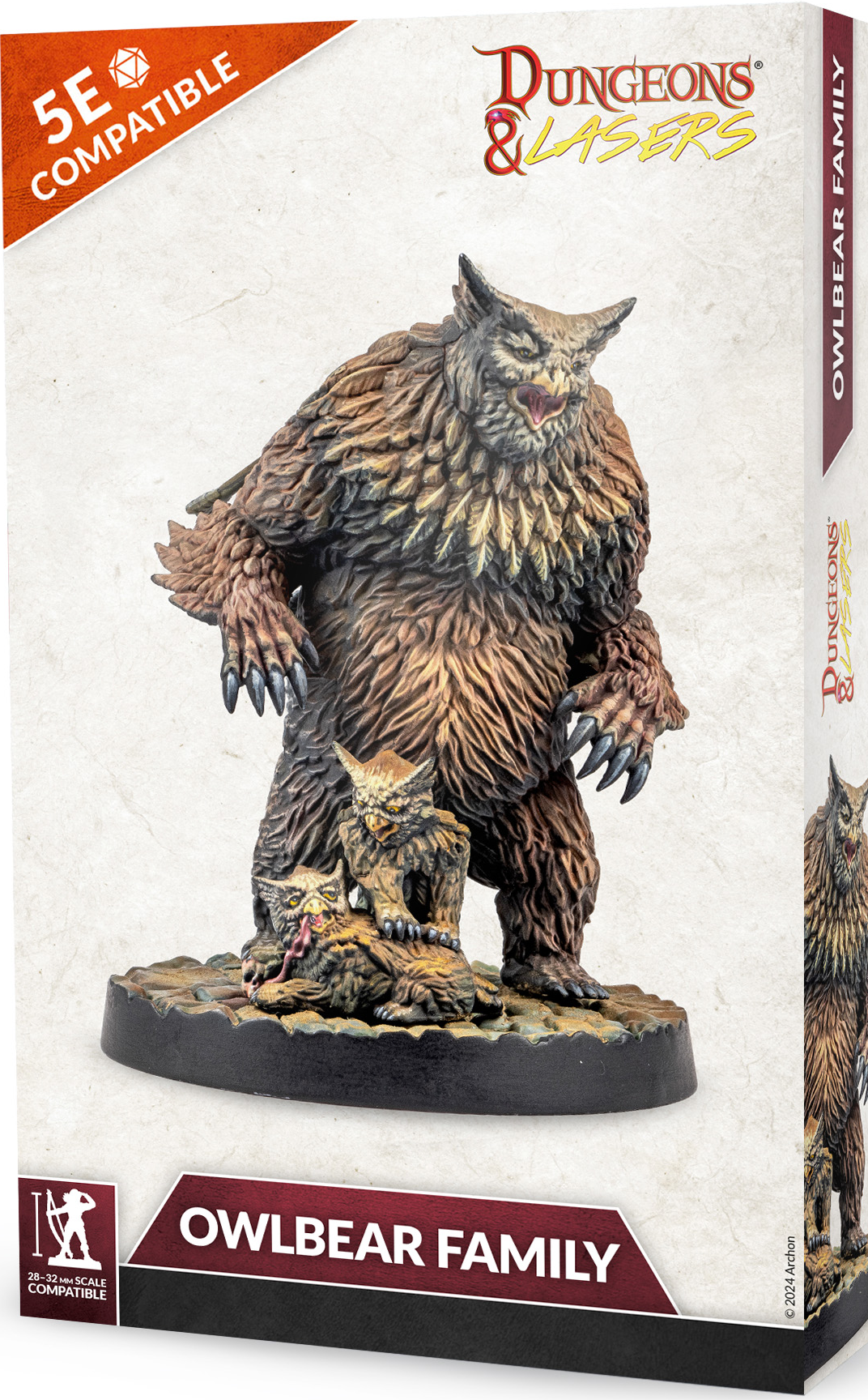 Archon Studio Dungeons & Lasers Owlbear Family - CompuSoft & The Game Store