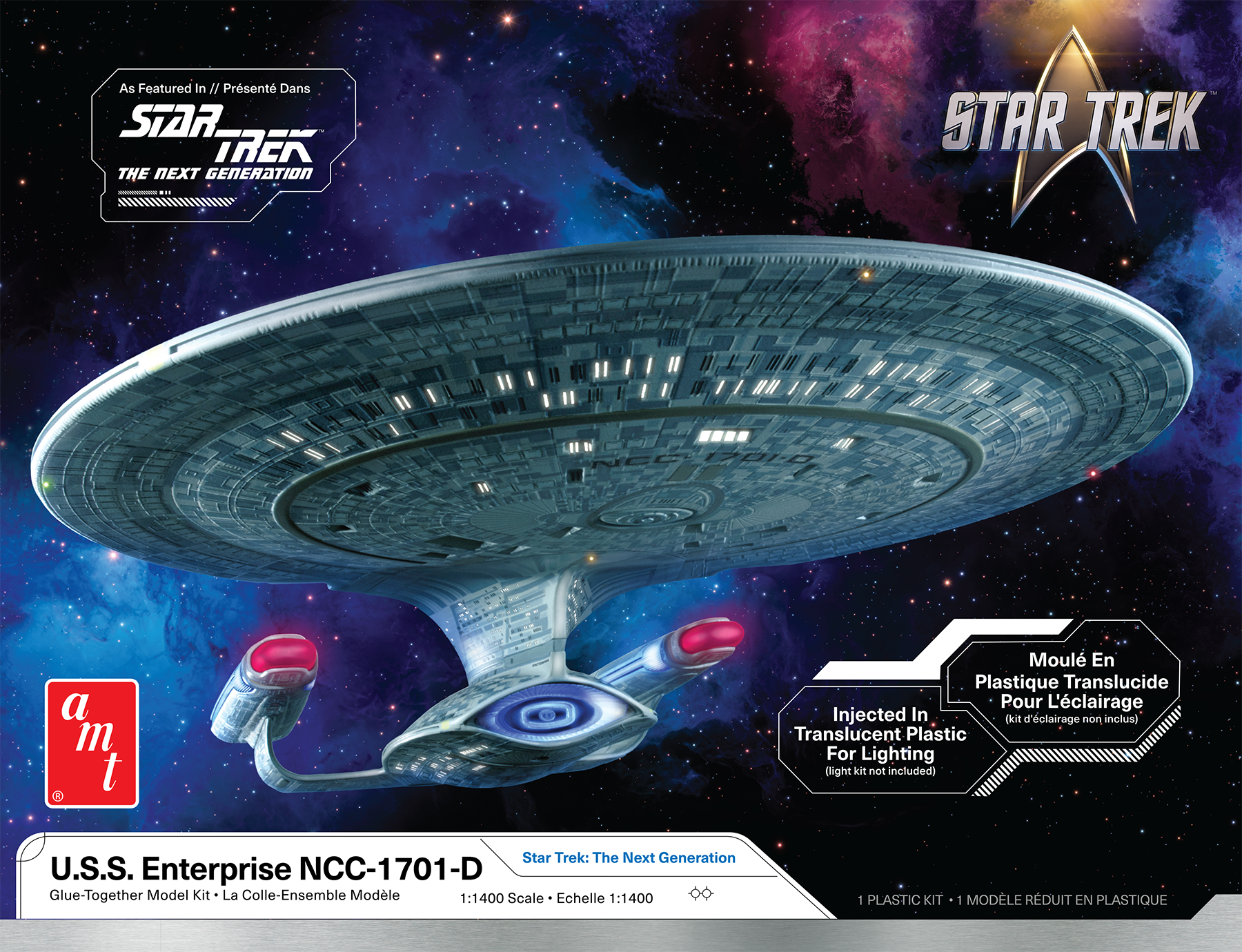 AMT AMT1429 Star Trek USS Enterprise NCC-1701-D (1/1400) - CompuSoft ...