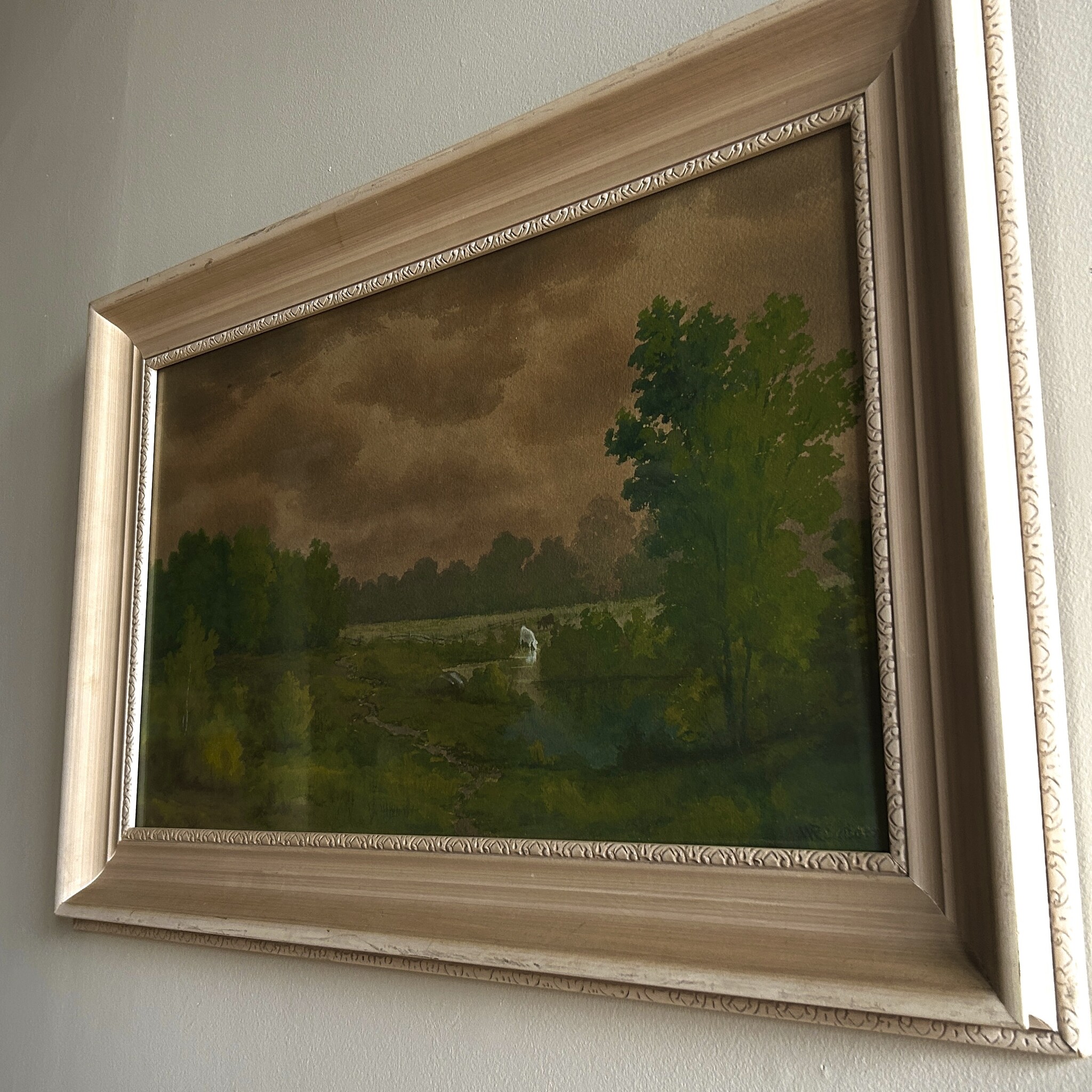 ART - Original Landscape painting Oil on Canvas, Framed, signed by ...
