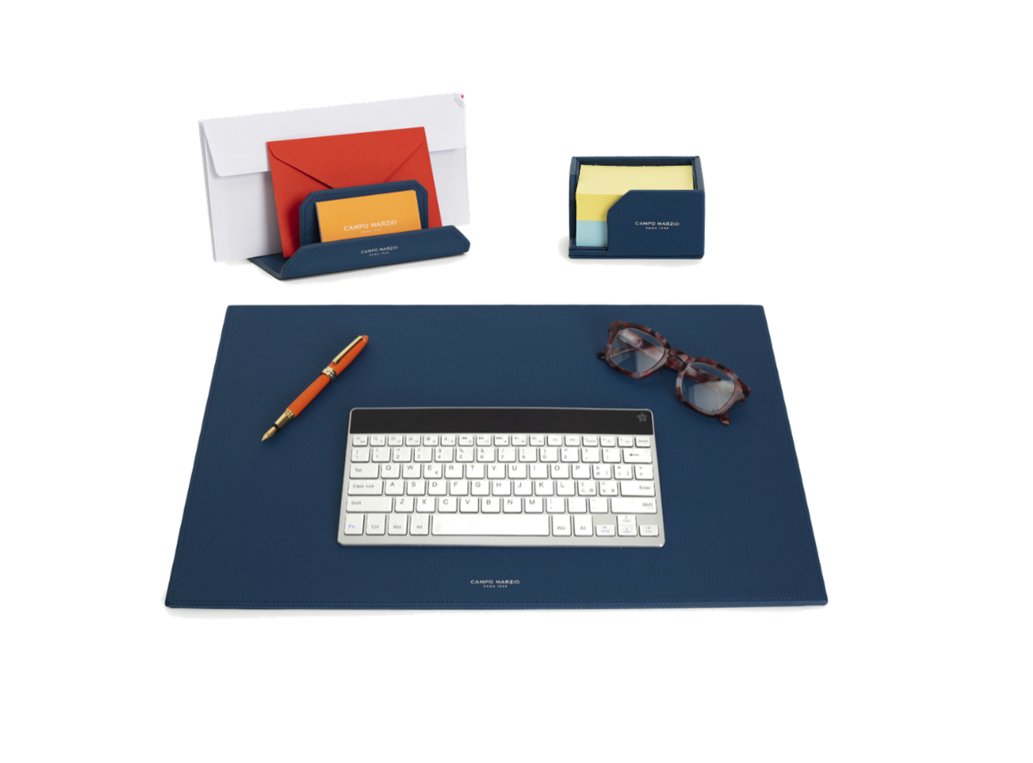 DESK SET OF 3-PIECES LAPIS BLUE - Campo Marzio GCC