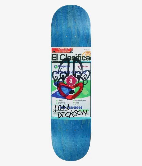 DEATHWISH DICKSON CHATMAN 8" SKATEBOARD DECK (MULTI) - Salty's Board Shop