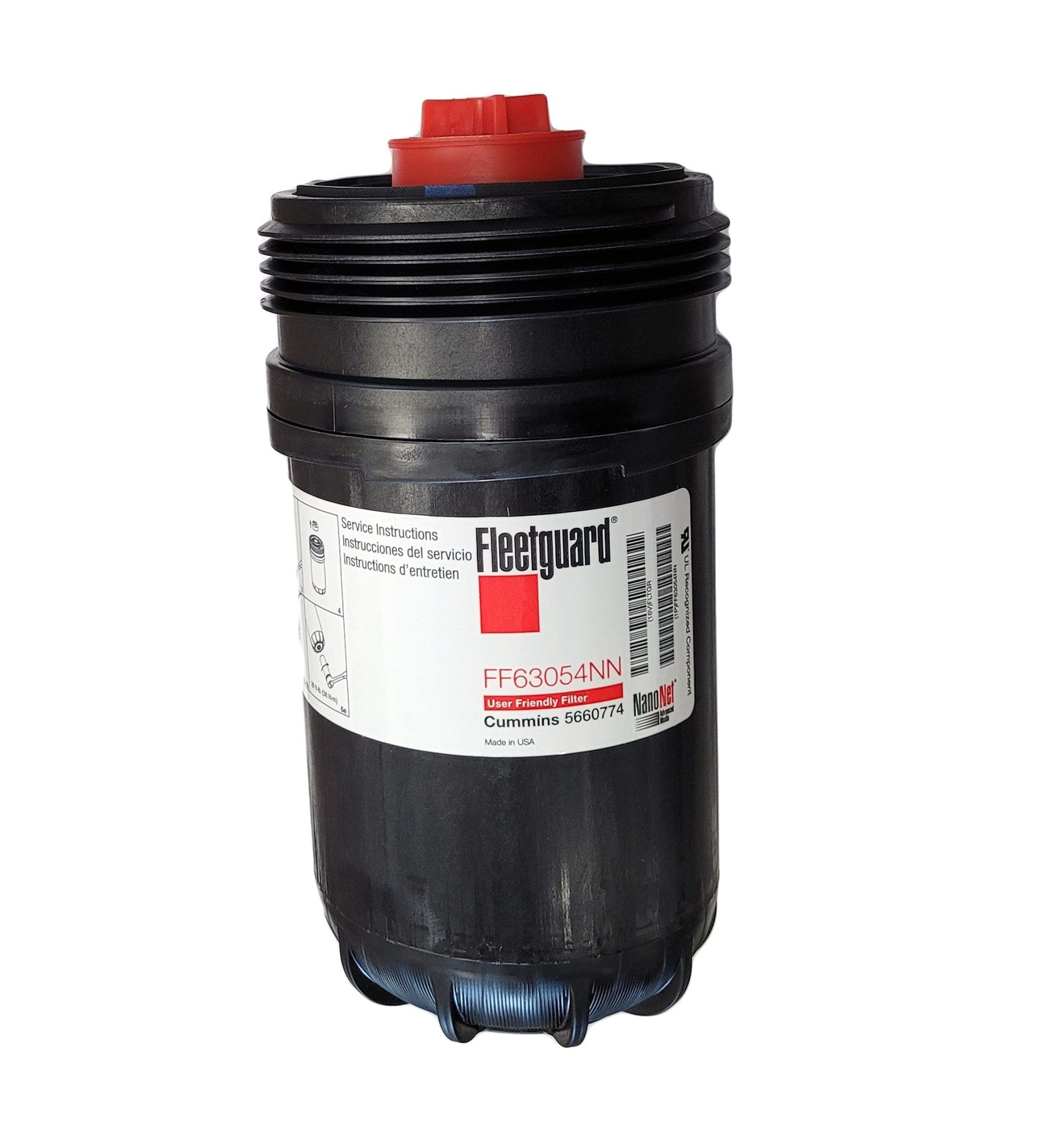 Fuel Filter - Fleetguard FF63054NN > Upgrade of FF63009 - Luberfiner ...