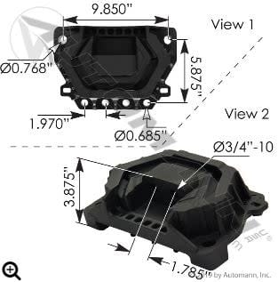 Engine Mount / Motor Mount - Rear - Cascadia with DD15/ DD13 / Cummins ...