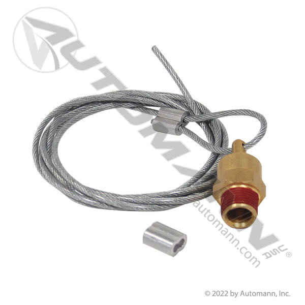 Air Tank Drain Valve - 3/8 Thread / 60" cable - OTR Truck Parts LLC