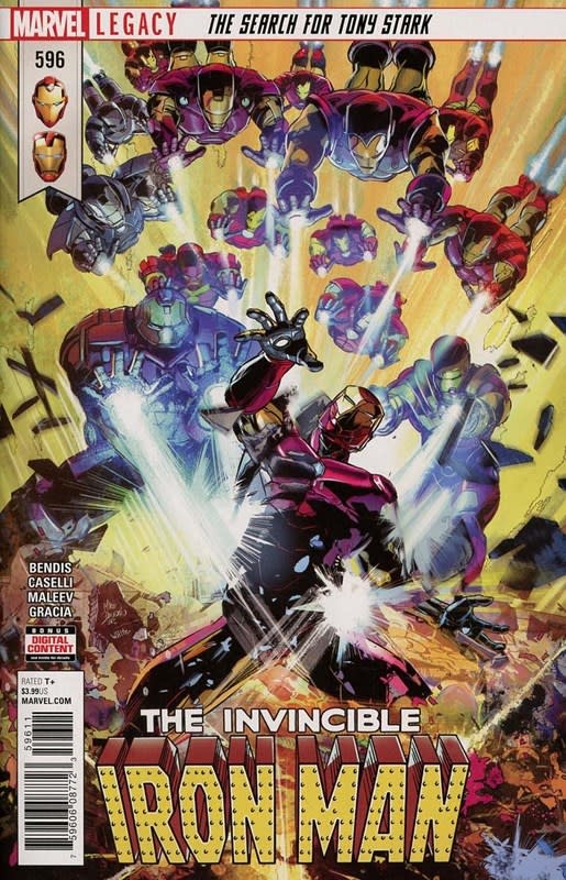 Marvel Comics Invincible Iron Man Legacy Numbering 2017 #596 ...