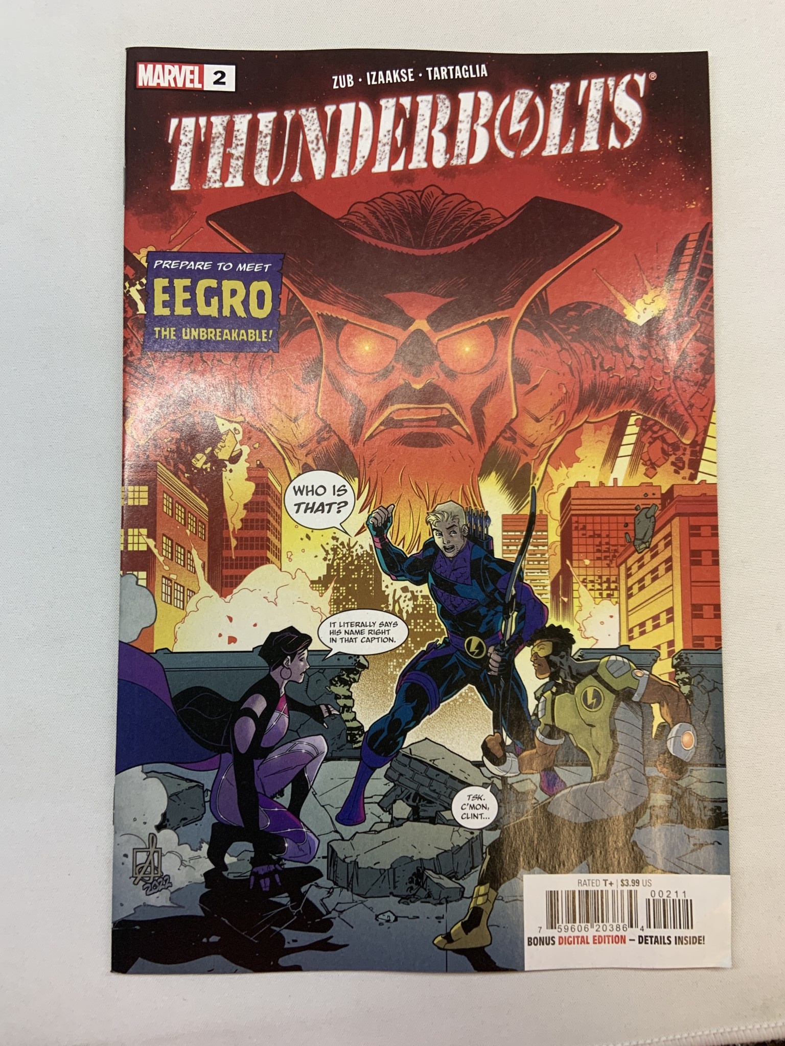 Marvel Comics Thunderbolts 2022 #2A Bent Corner - Dyersville Comics & Games