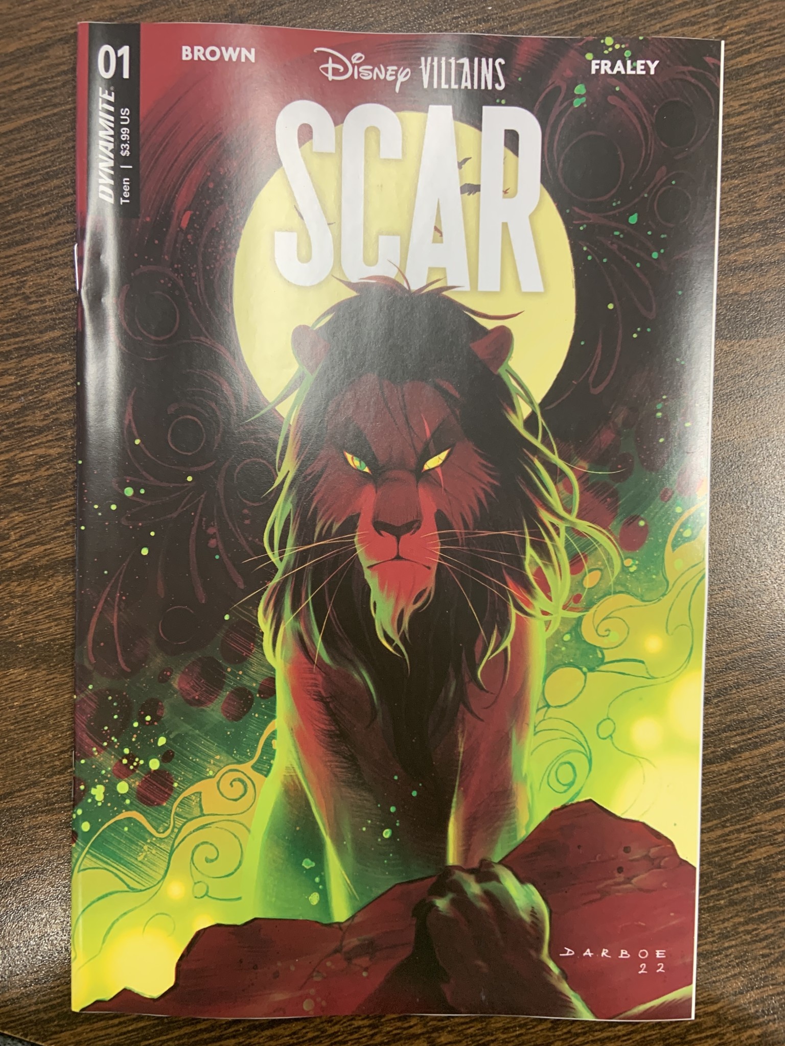 DYNAMITE Disney Villains Scar 2023 #1 Cvr B Darboe - Dyersville Comics ...