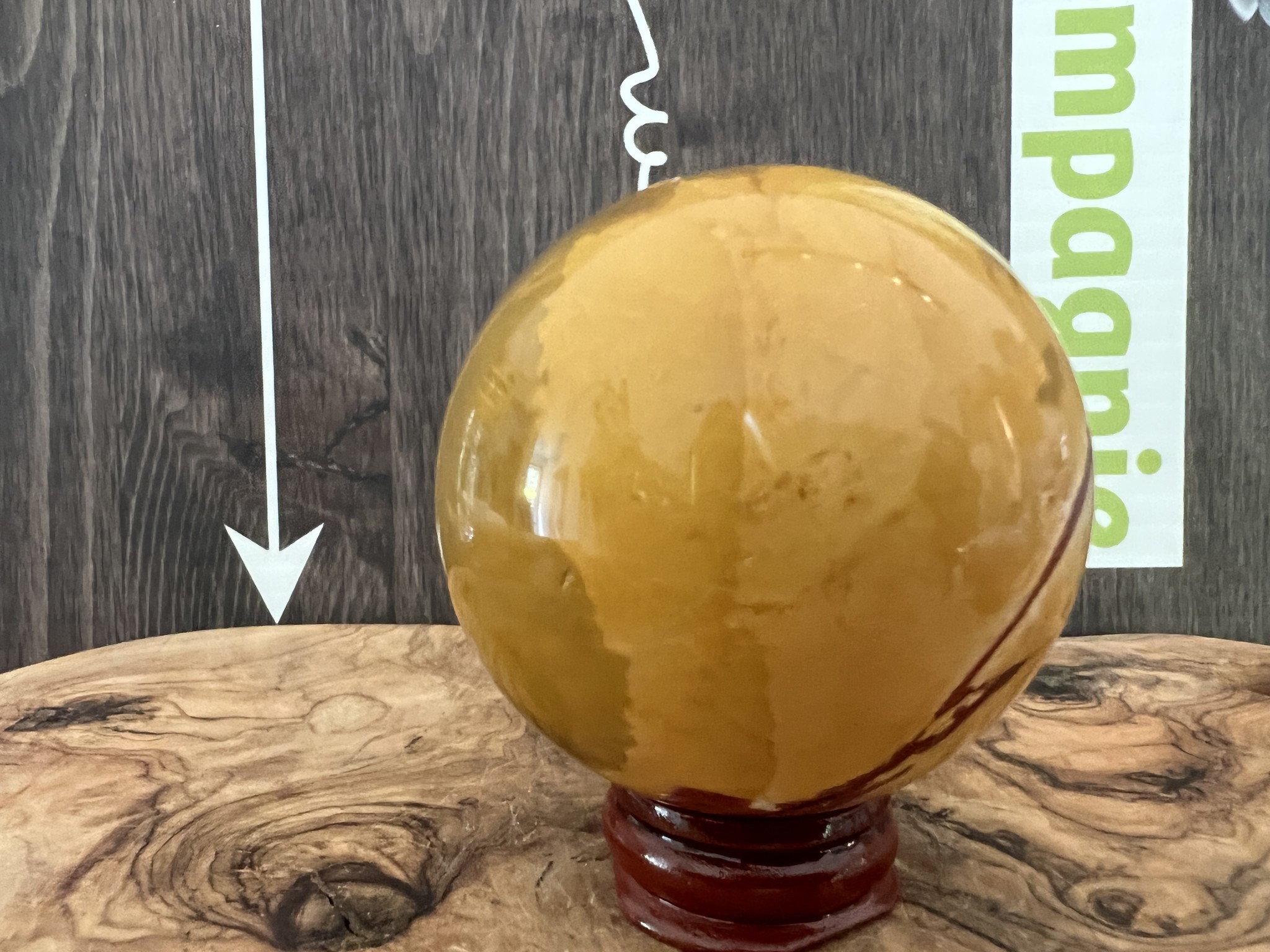 deep yellow sphere mookaite medium - La Vie et Compagnie