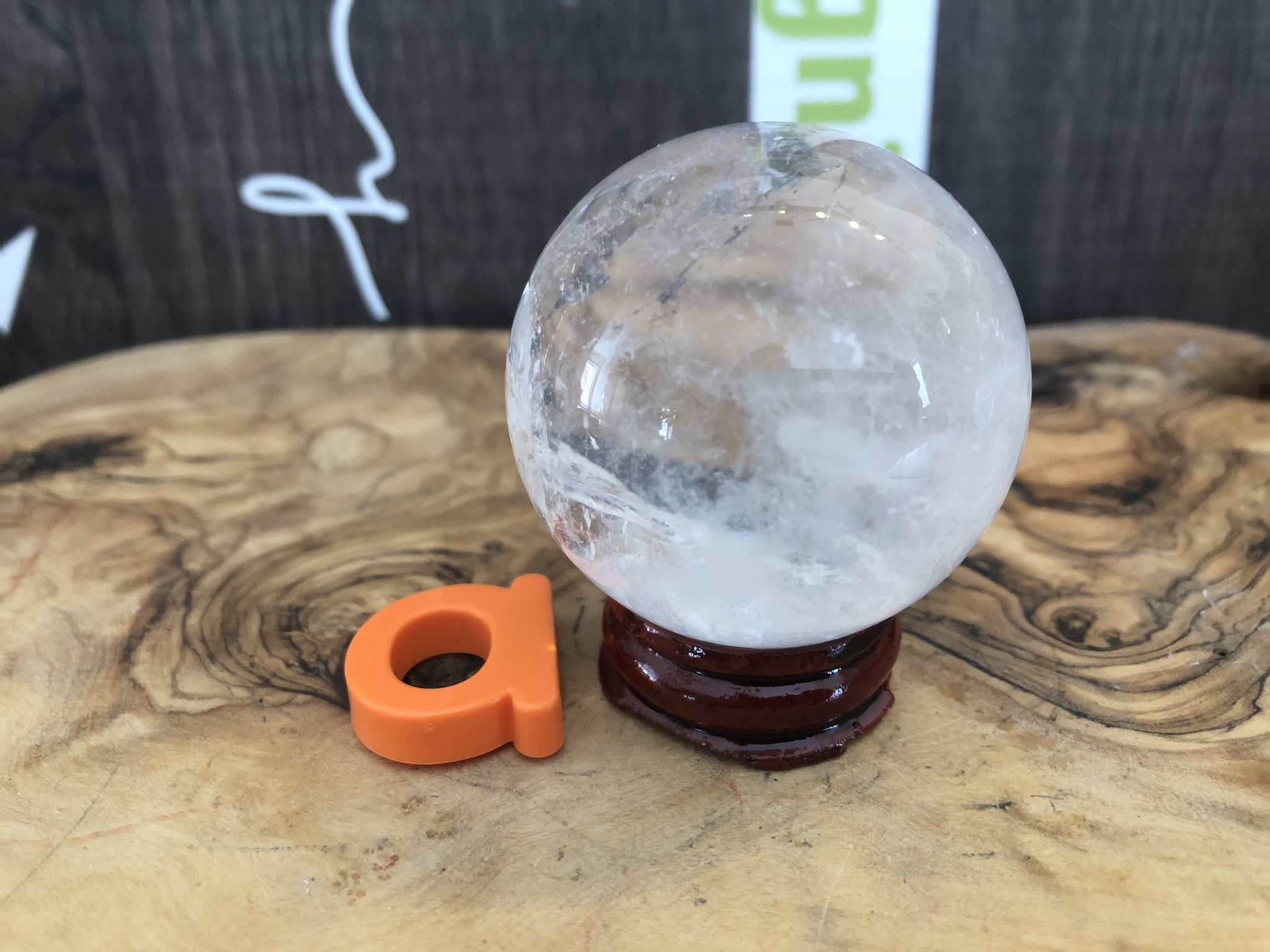 clear quartz transparent sphere - La Vie et Compagnie