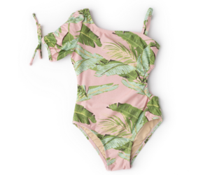 shade critters cabana palm puff sleeve swimsuit - mod mama