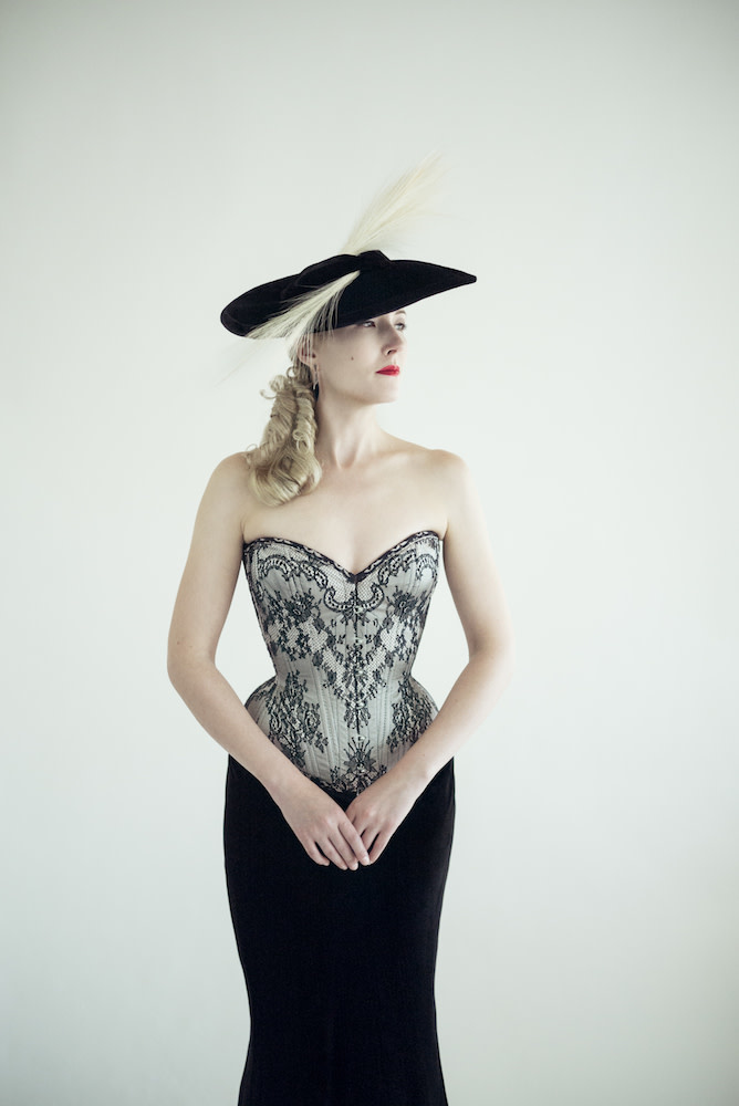 Bespoke Strapless Aziza Overbust Corset - Dark Garden Unique Corsetry, Inc.
