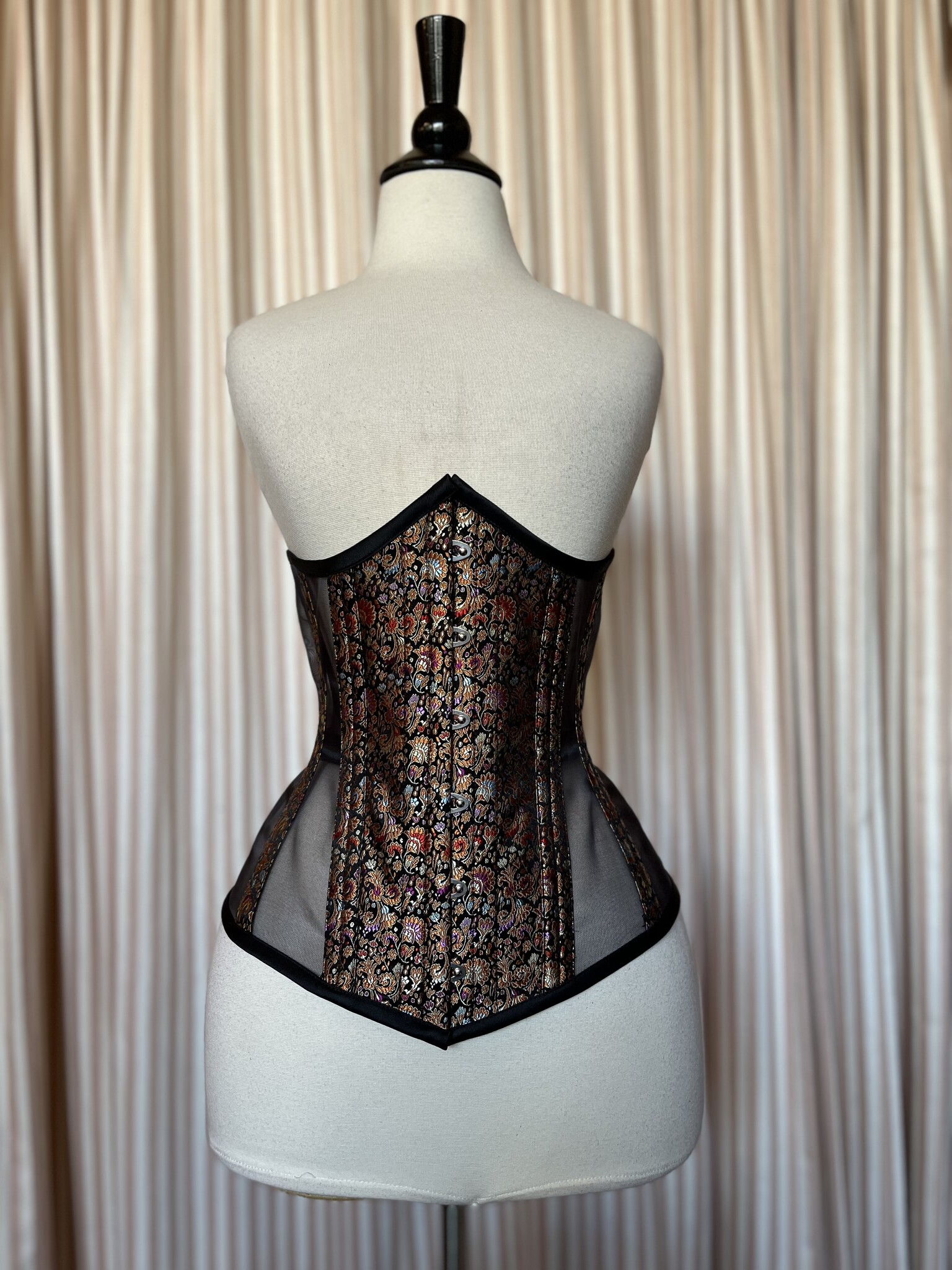 Limited Edition Byzantine Brocade & Black Mesh Risque Cupid 22 - Dark ...