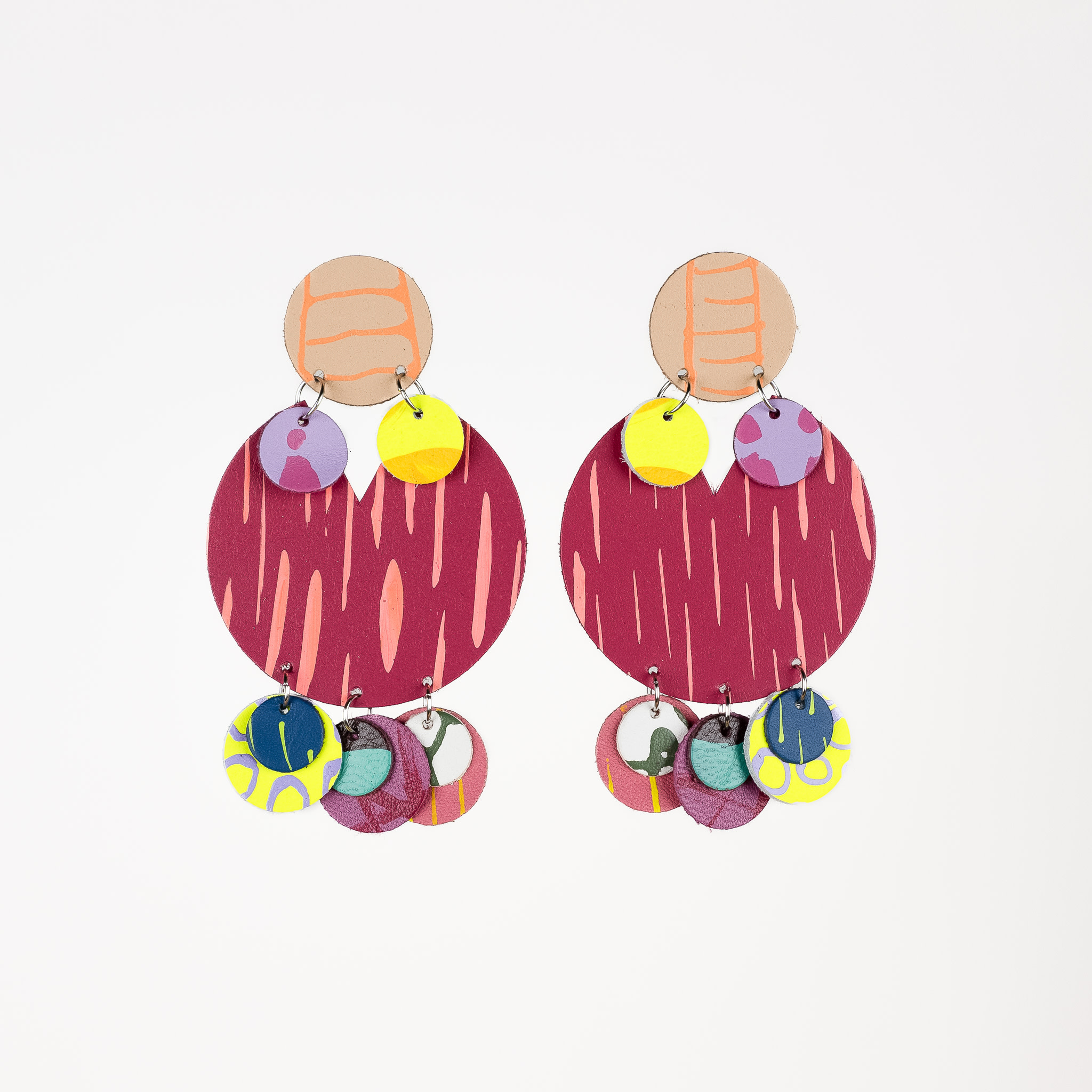 Bronwyn David — Jumbo 'Songlines' Statement Earrings - Koorie Heritage ...