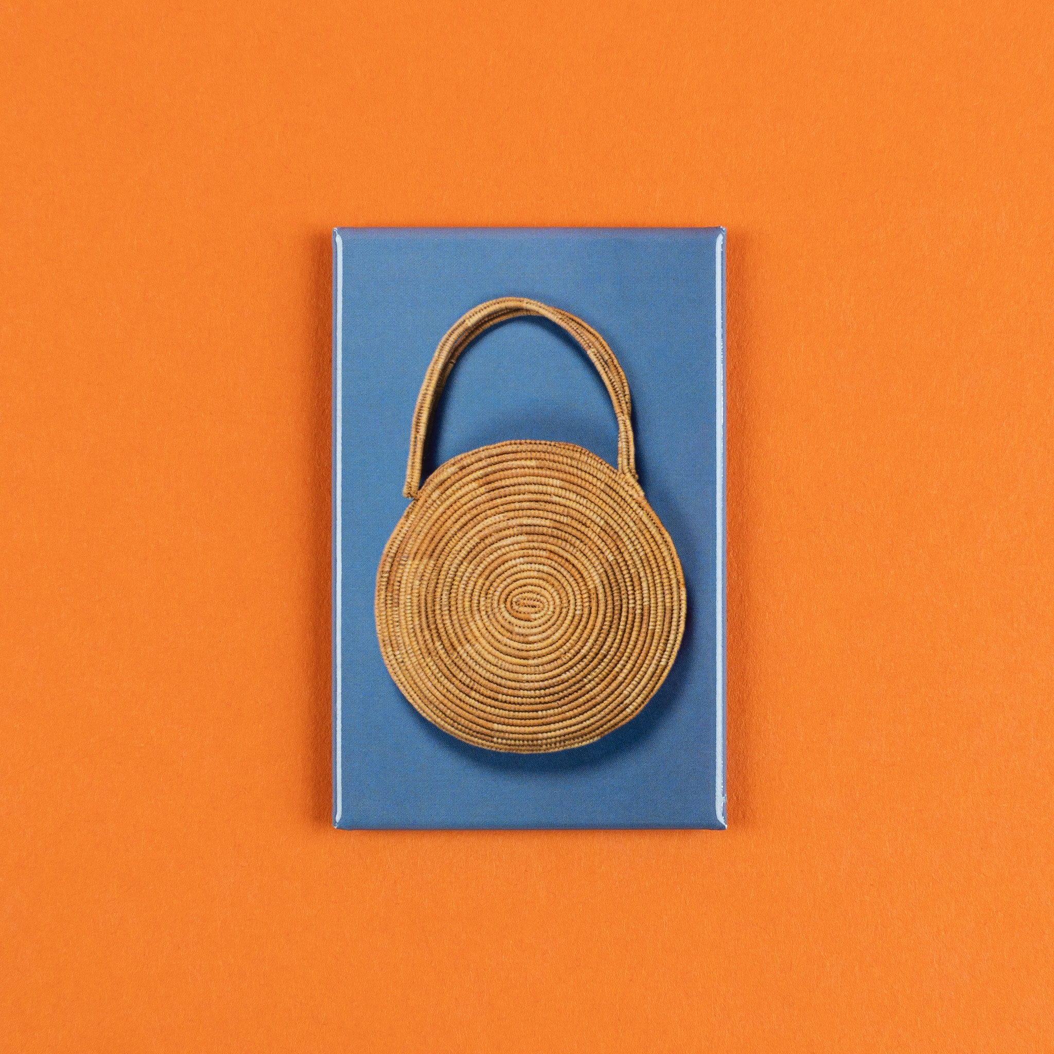 Connie Hart — Blue Woven Basket Magnet - Koorie Heritage Trust, Inc.