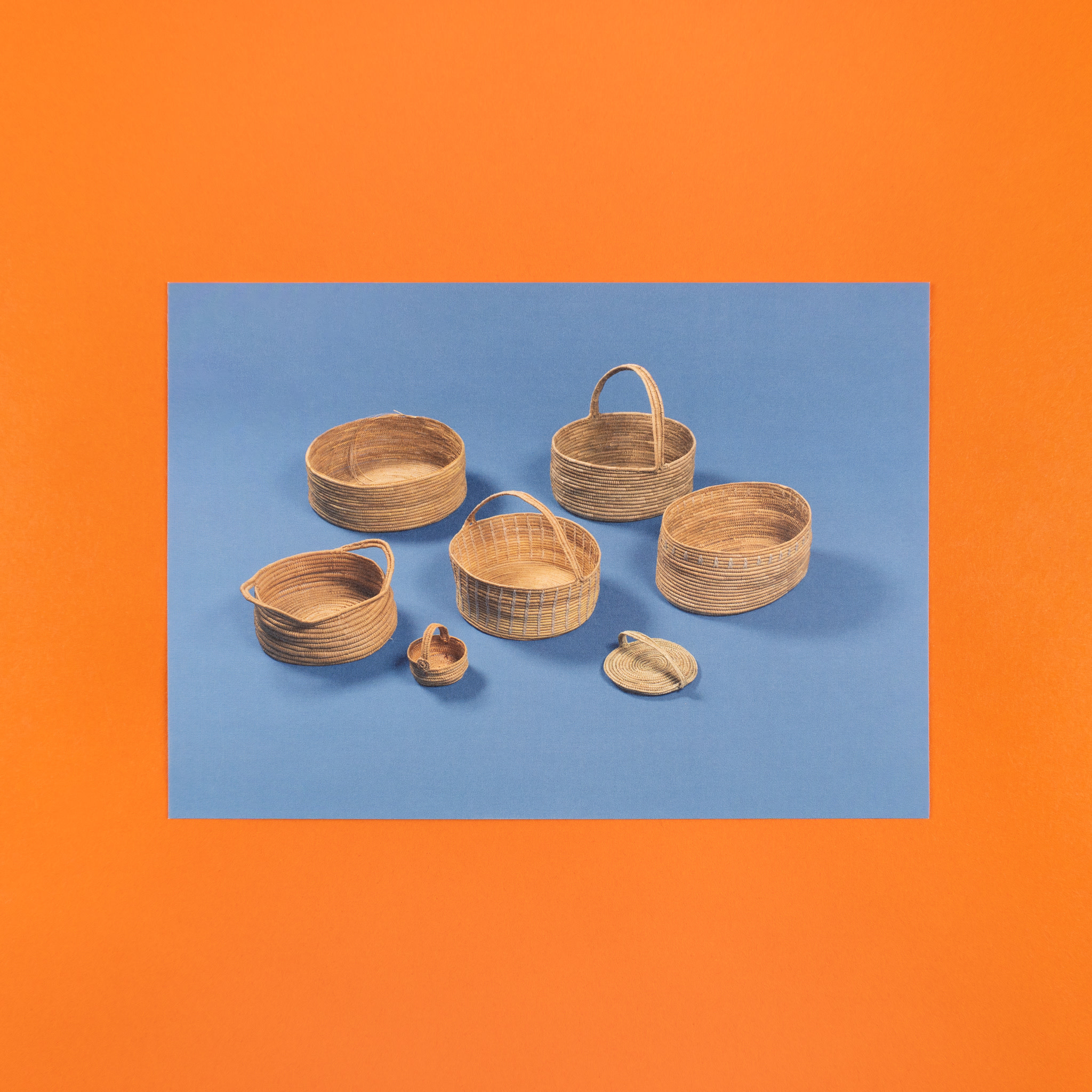 Connie Hart — Blue Woven Baskets Postcard - Koorie Heritage Trust, Inc.