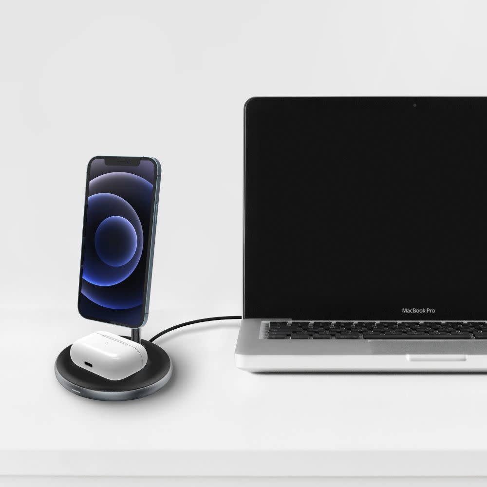 Adam Elements OMNIA M2 Magnetic Wireless Charging Dock MagSafe with Travel Adapter 15W - Black