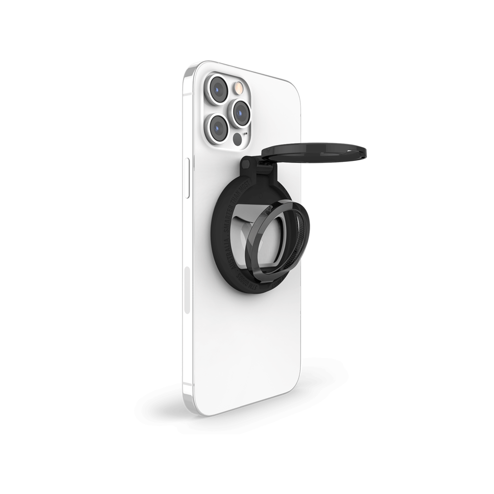 STM MagLoop Finger Loop/Stand/Bottle Opener for iPhone - Black