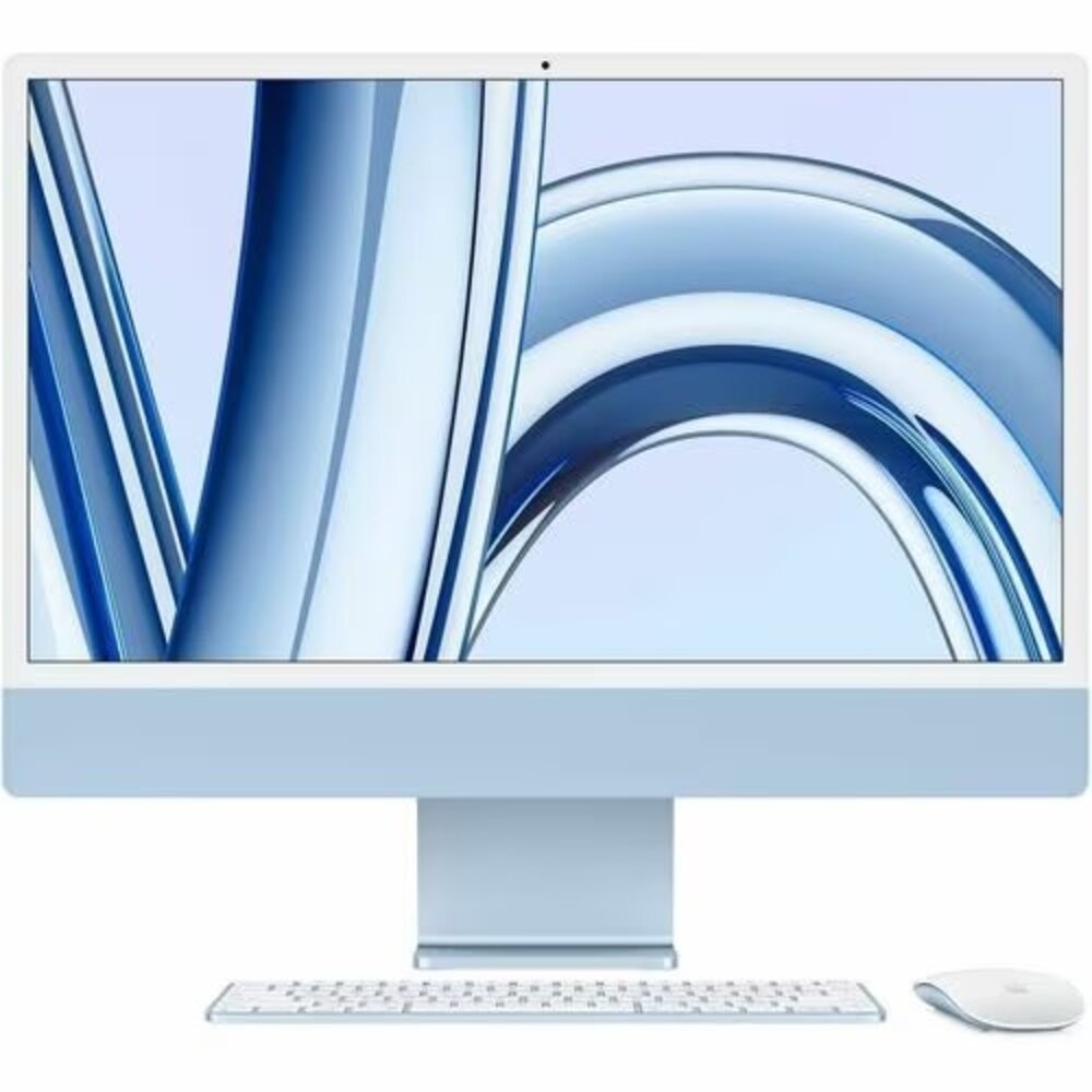 Apple 24" iMac, Blue, 4.5K (4480 x 2520) Display, M3 (8-Core CPU, 10 ...