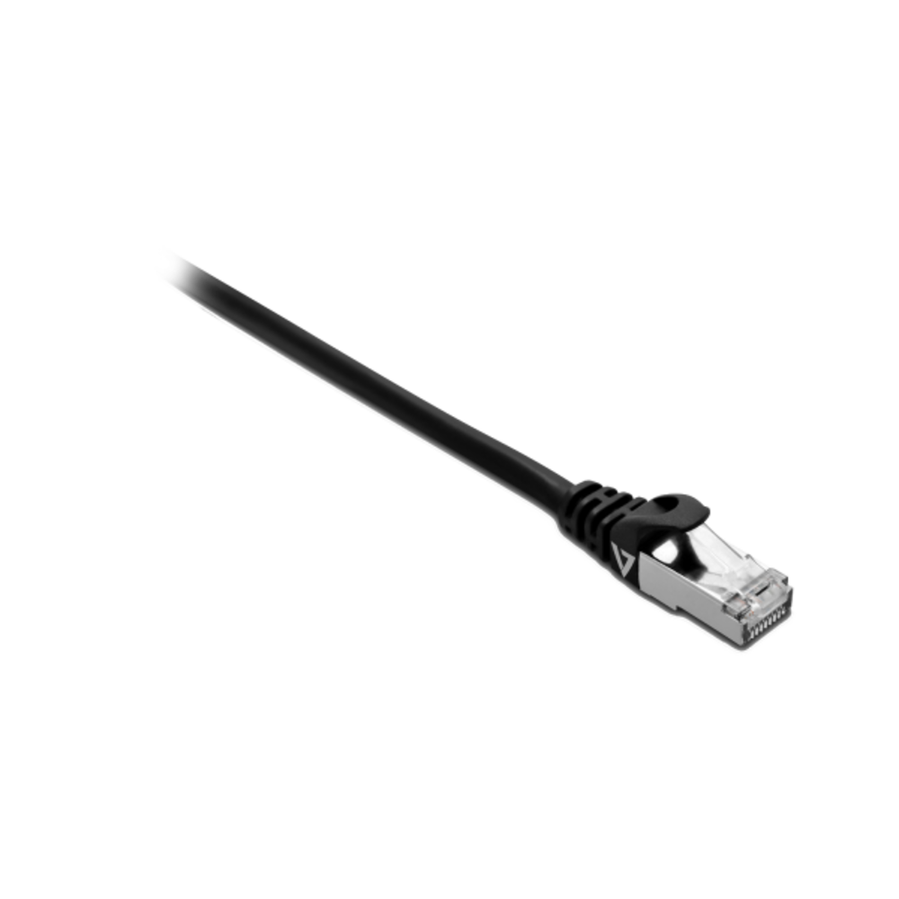 V7 Cat7 Shielded Ethernet Patch Cable 3ft - Black