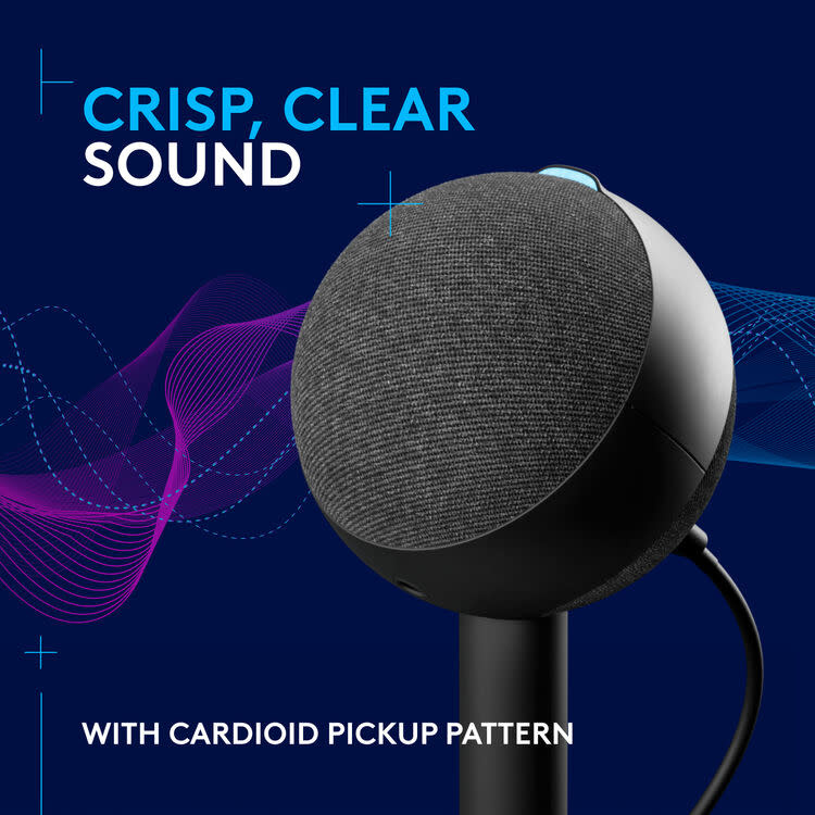 Logitech G Yeti Orb RCB USB-C Gaming Microphone Black