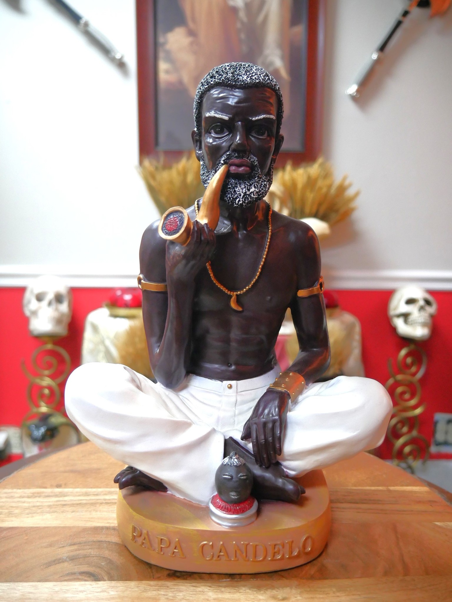 Candelo White 12" Statue - Botanica Persephone’s Pearl