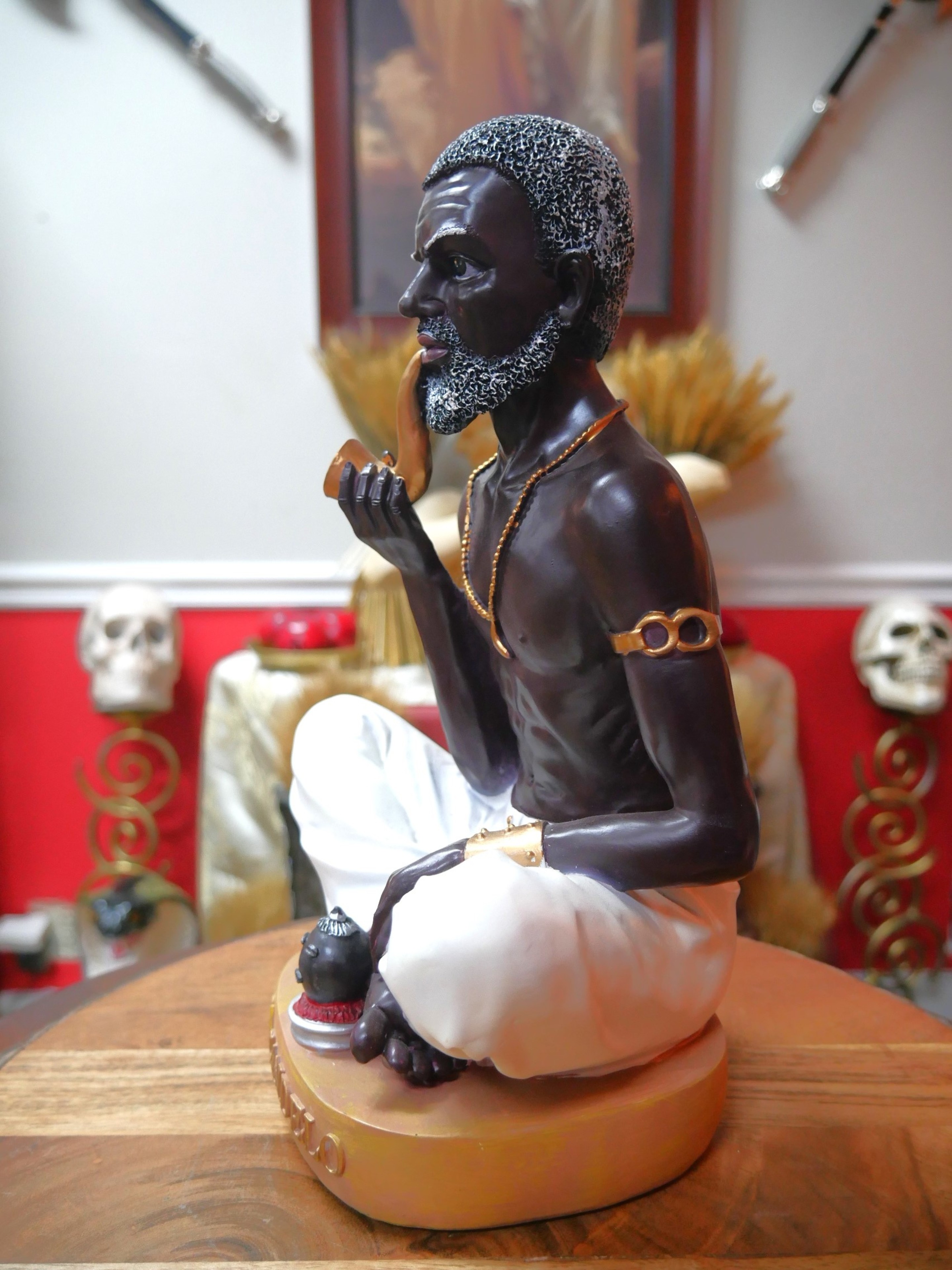 Candelo White 12" Statue - Botanica Persephone’s Pearl