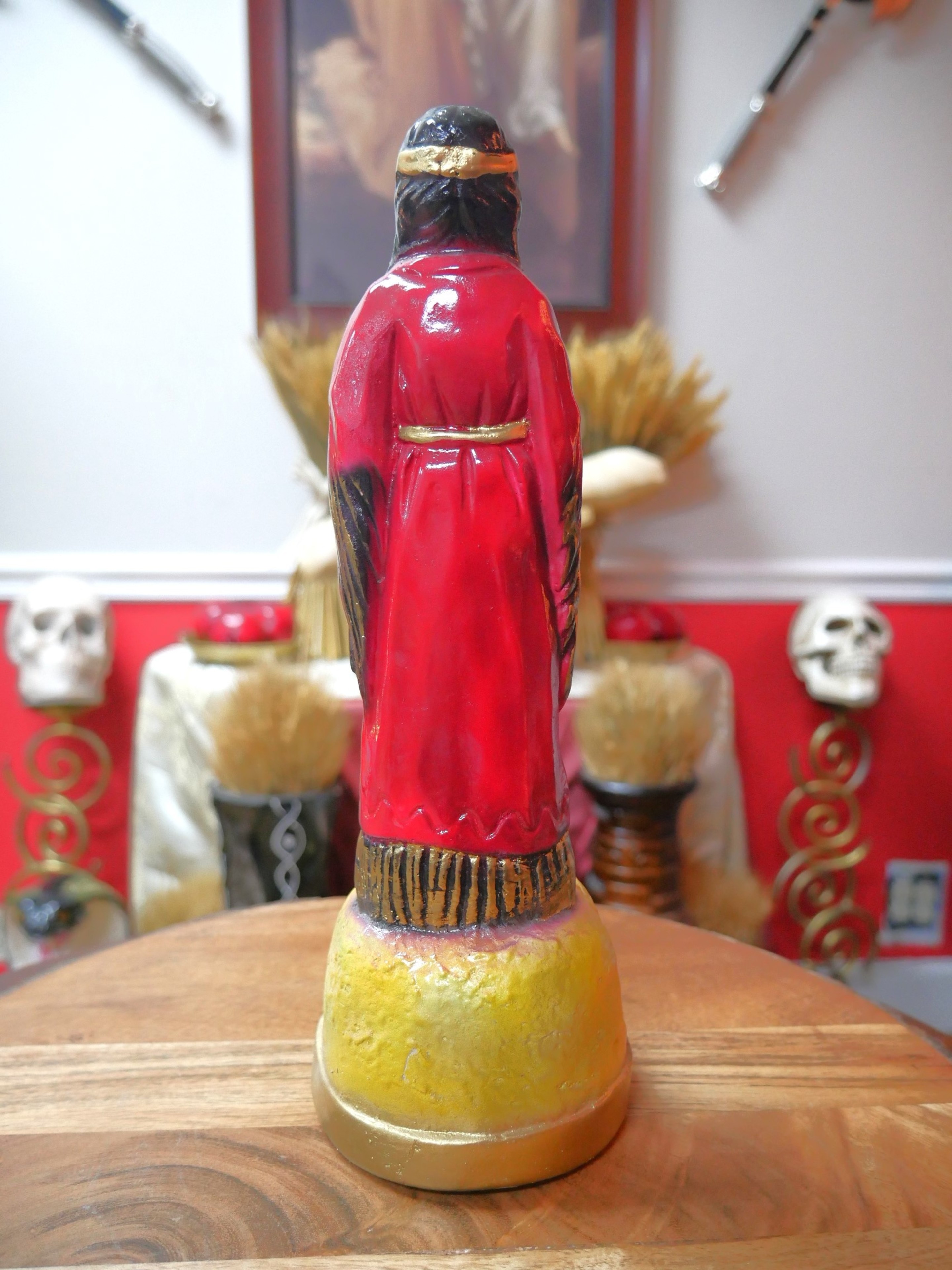 Native American Priestess in Red - Botanica Persephone’s Pearl