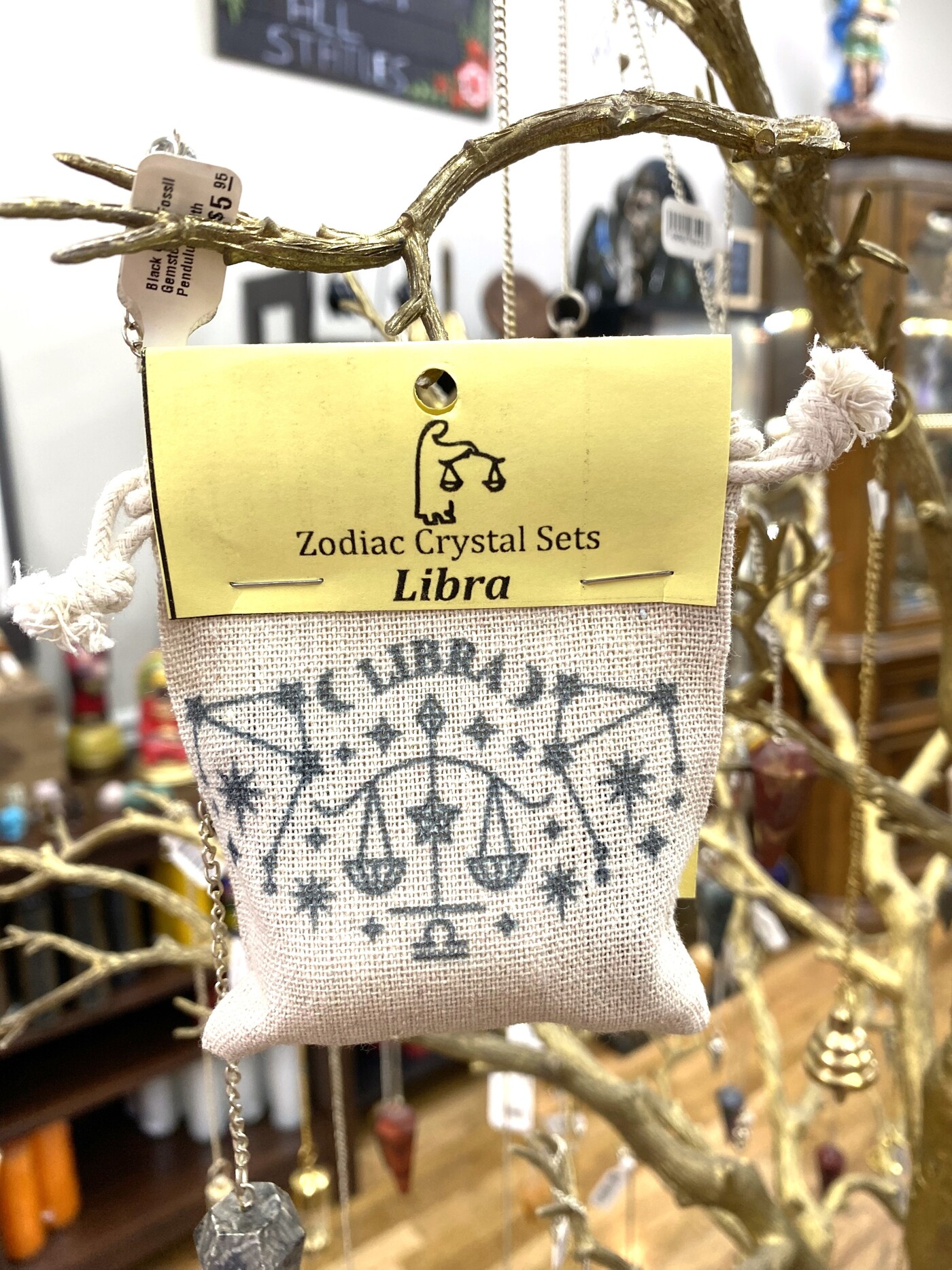 Libra Stone Bag - Botanica Persephone’s Pearl