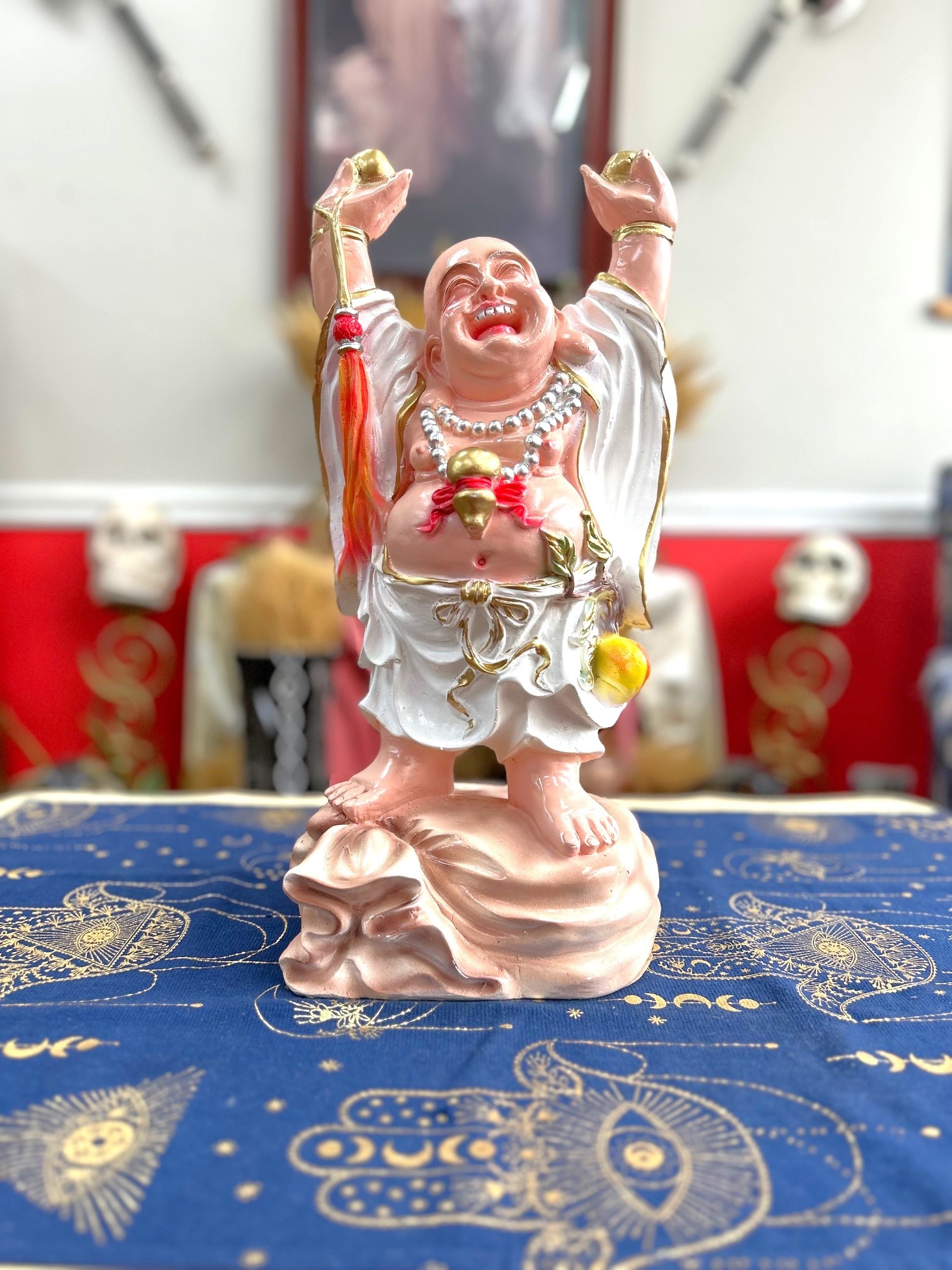 Standing White Buddha 16" Statue - Botanica Persephone’s Pearl