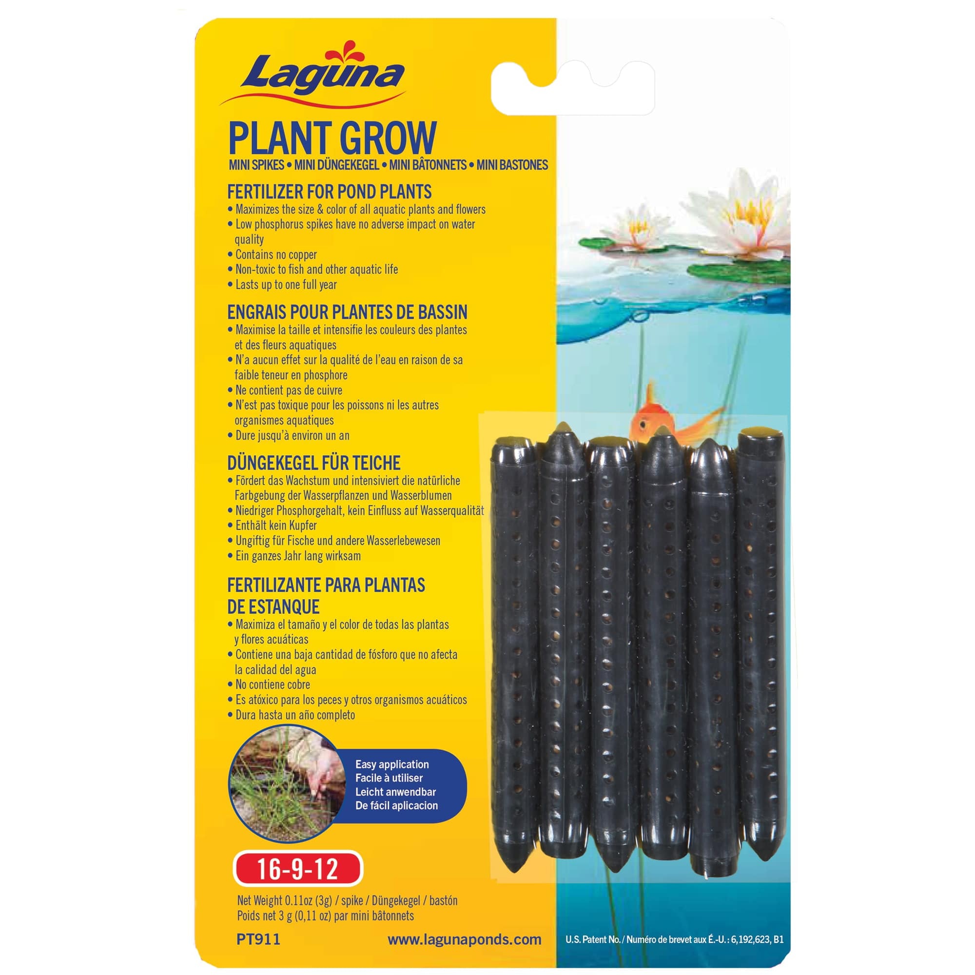Laguna Mini Fertilizer Spikes - 6 pack - Nuterro Aquatics