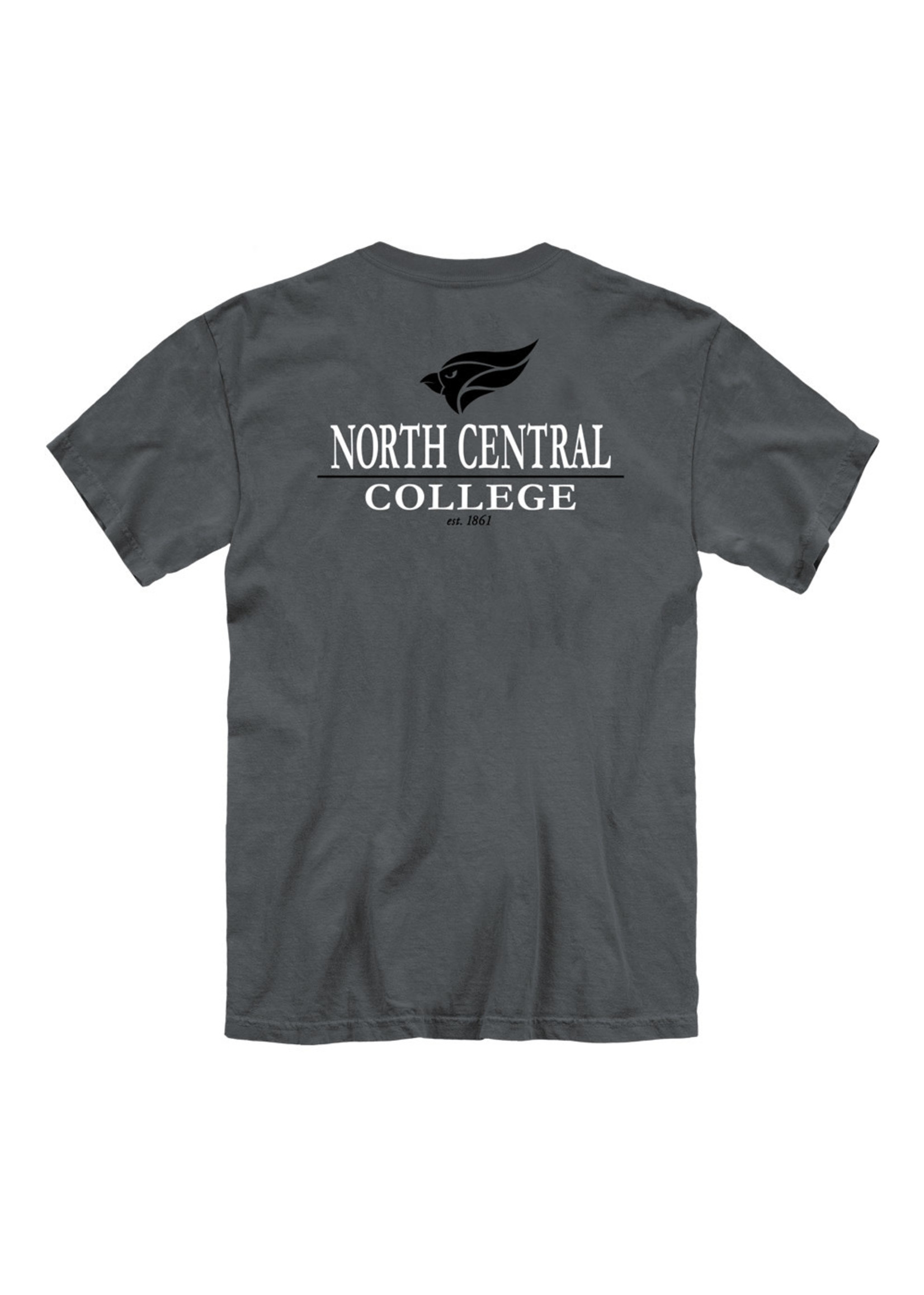 North Central College Comfort Color Tee shirt w/ Front and back print ...