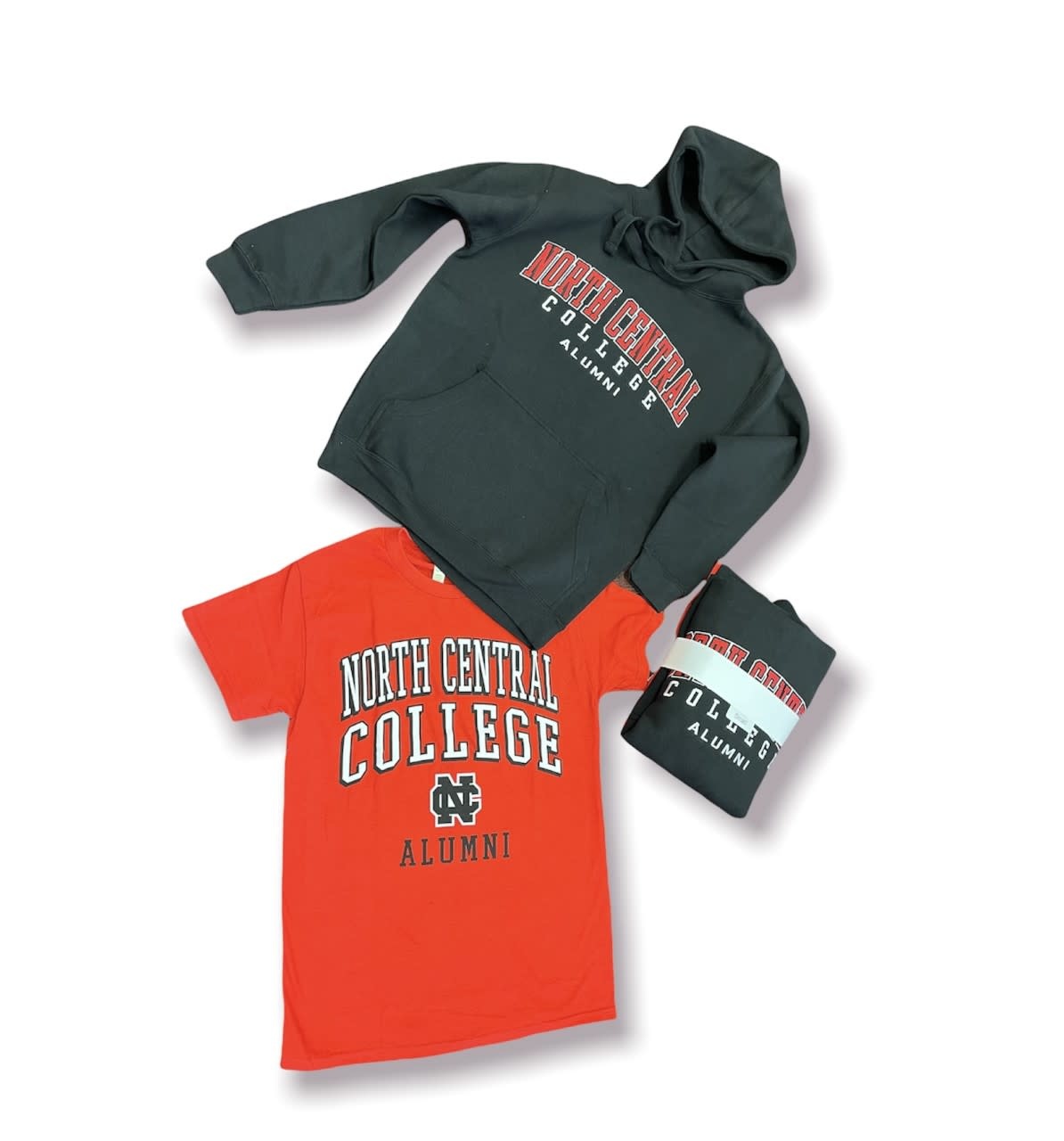 Alumni Red Tee and Black Hoodie Bundle - North Central College Campus Store