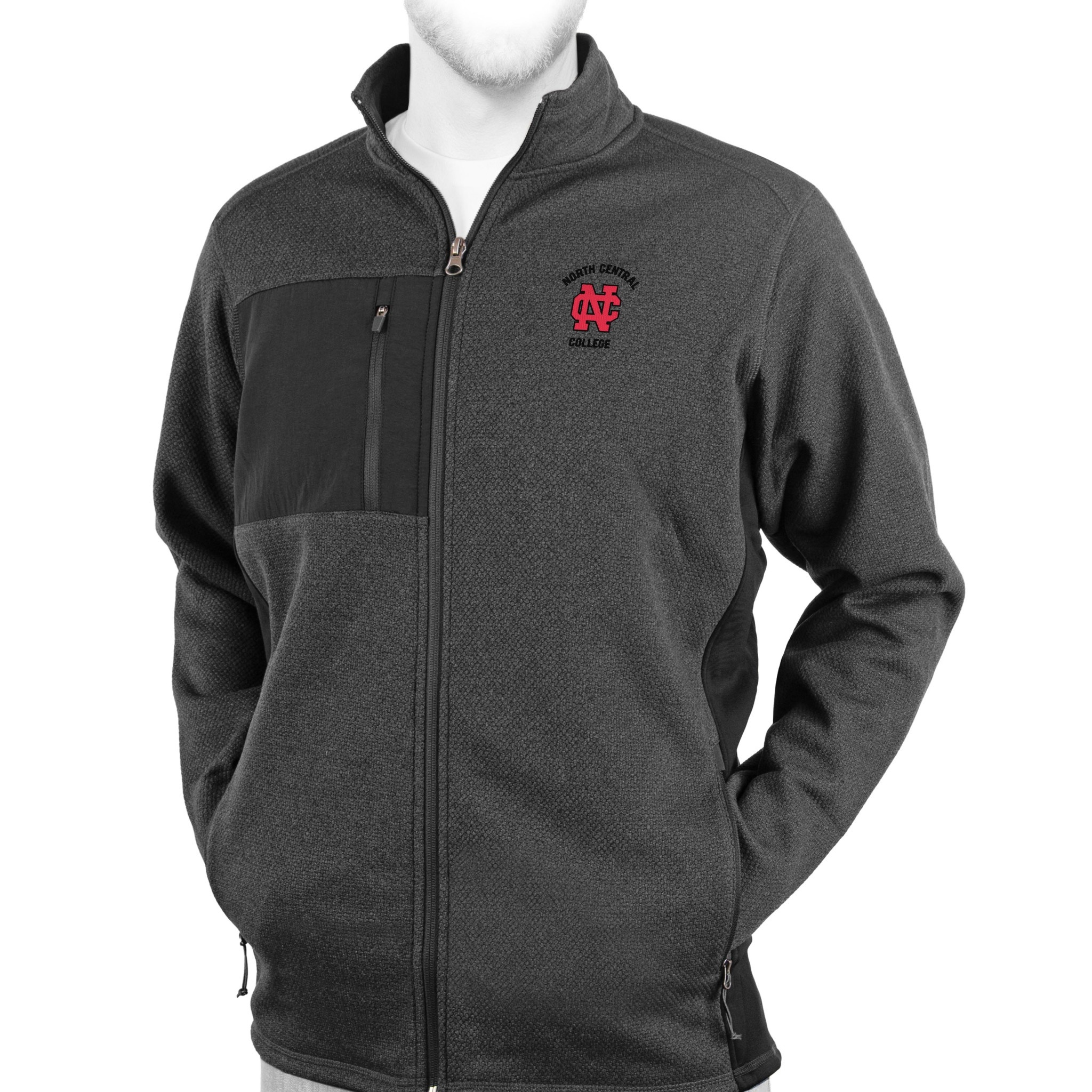 Course Jacket Black Heather Multi - North Central College Campus Store