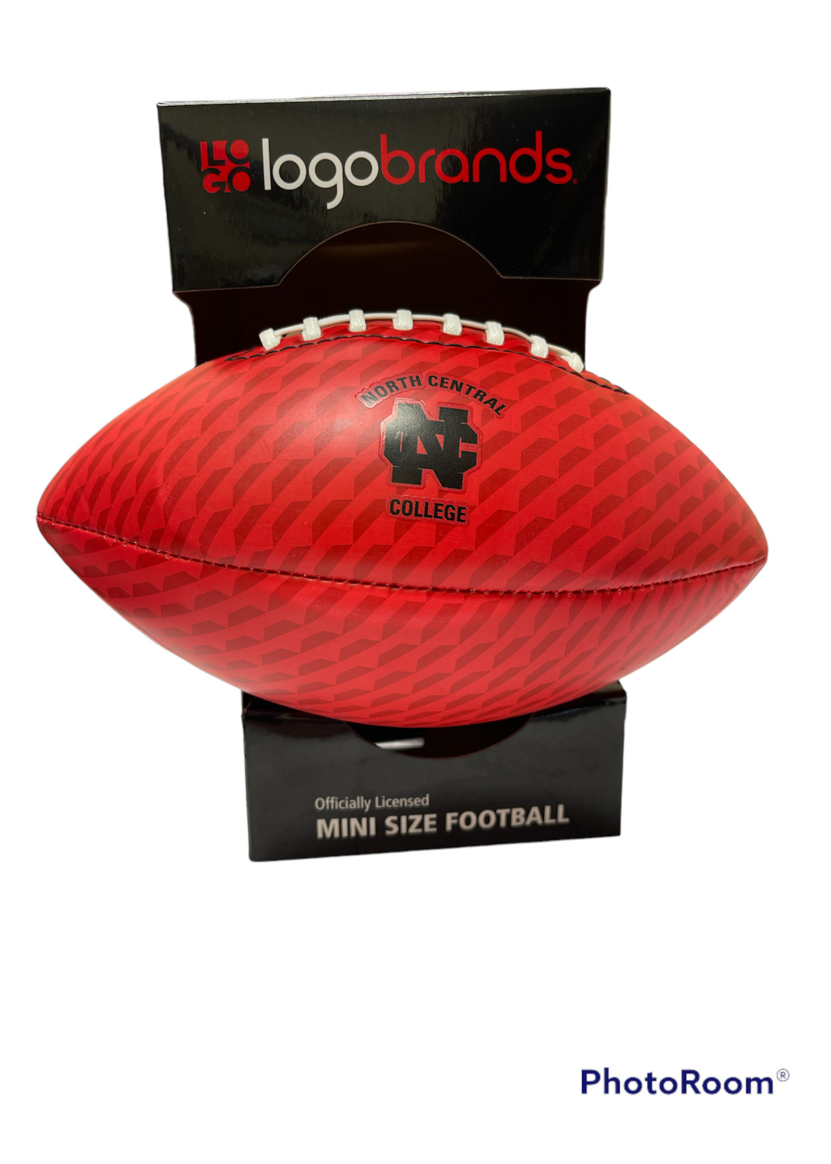 NCC Mini Red Football by Logo Brands - North Central College Campus Store