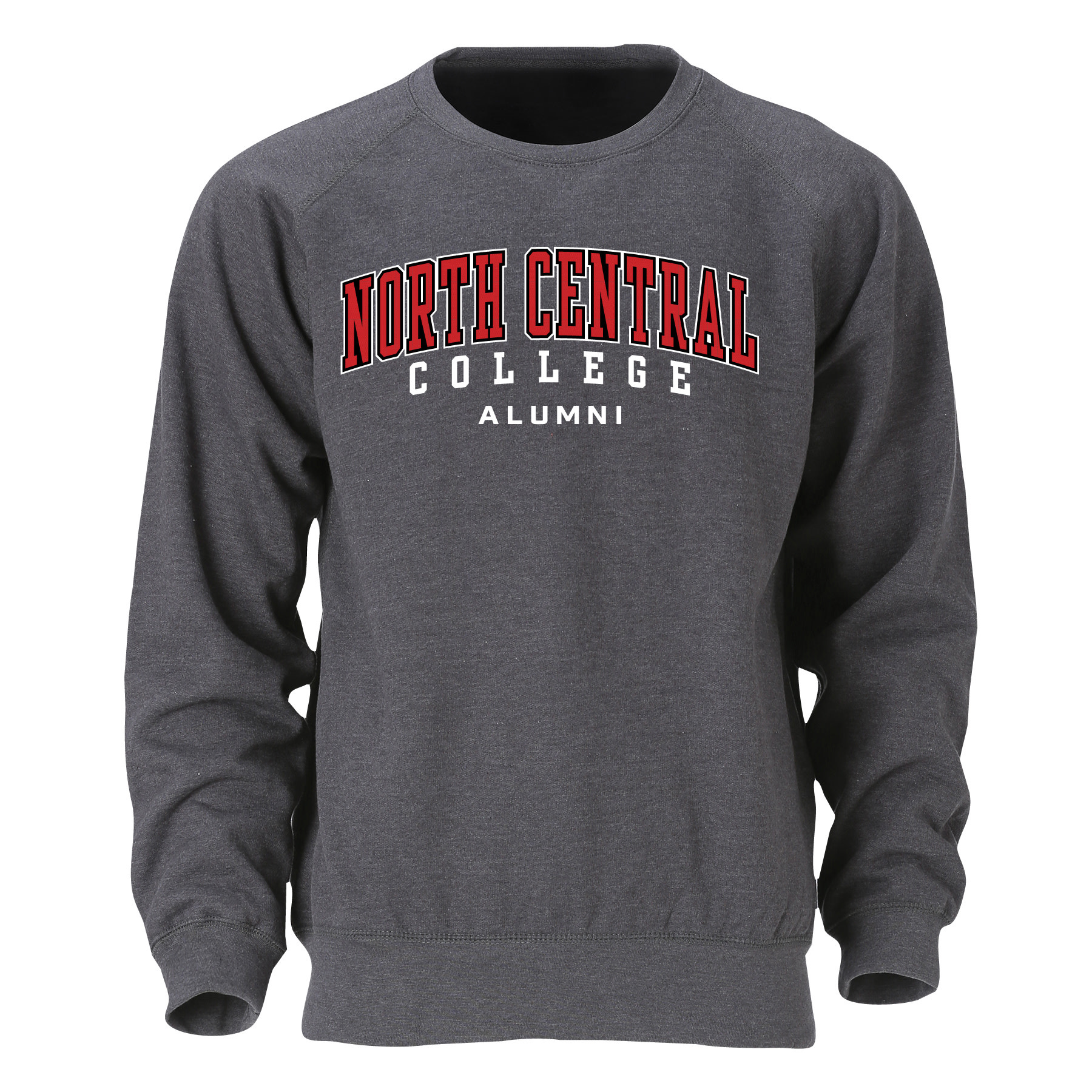 NCC Alumni Bundle Red tee / Grey Crew - North Central College Campus Store