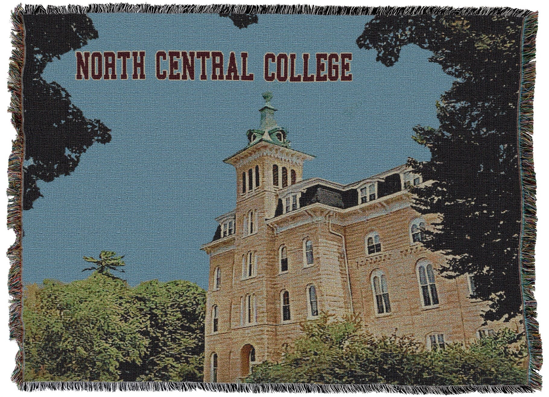 North Central College Tapestry Blanket - North Central College Campus Store