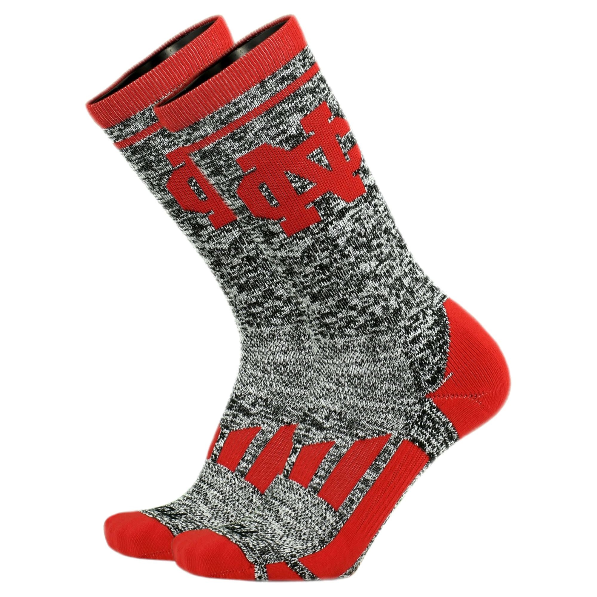 High Performance Heather Crew Socks - North Central College Campus Store