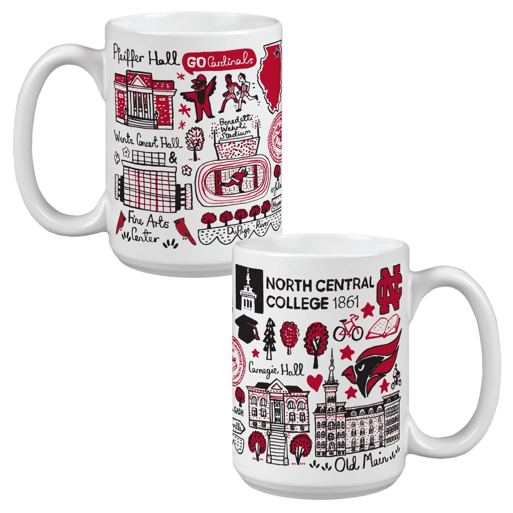 Julia Gash 15oz Mug - North Central College Campus Store