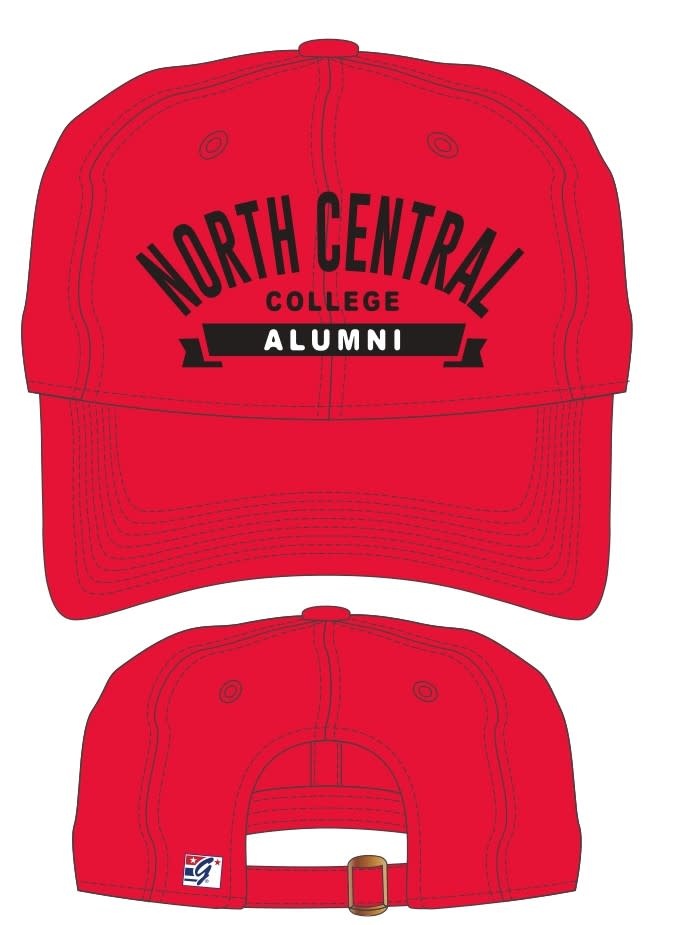 NCC The Game Alumni Hat in Red - North Central College Campus Store