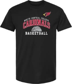 Name Drop Shirt in black - Basketball - North Central College Campus Store