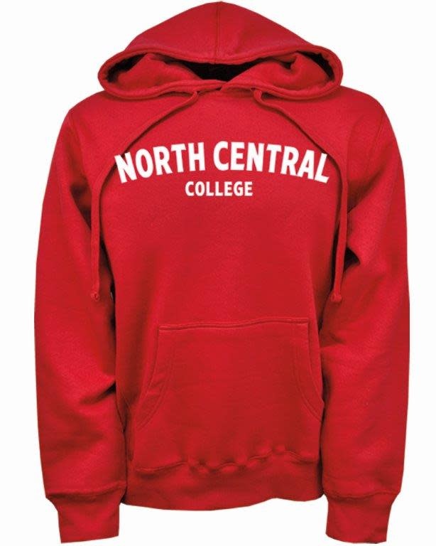 NCC Justus 2.0 Hood w/ Felt Red - North Central College Campus Store