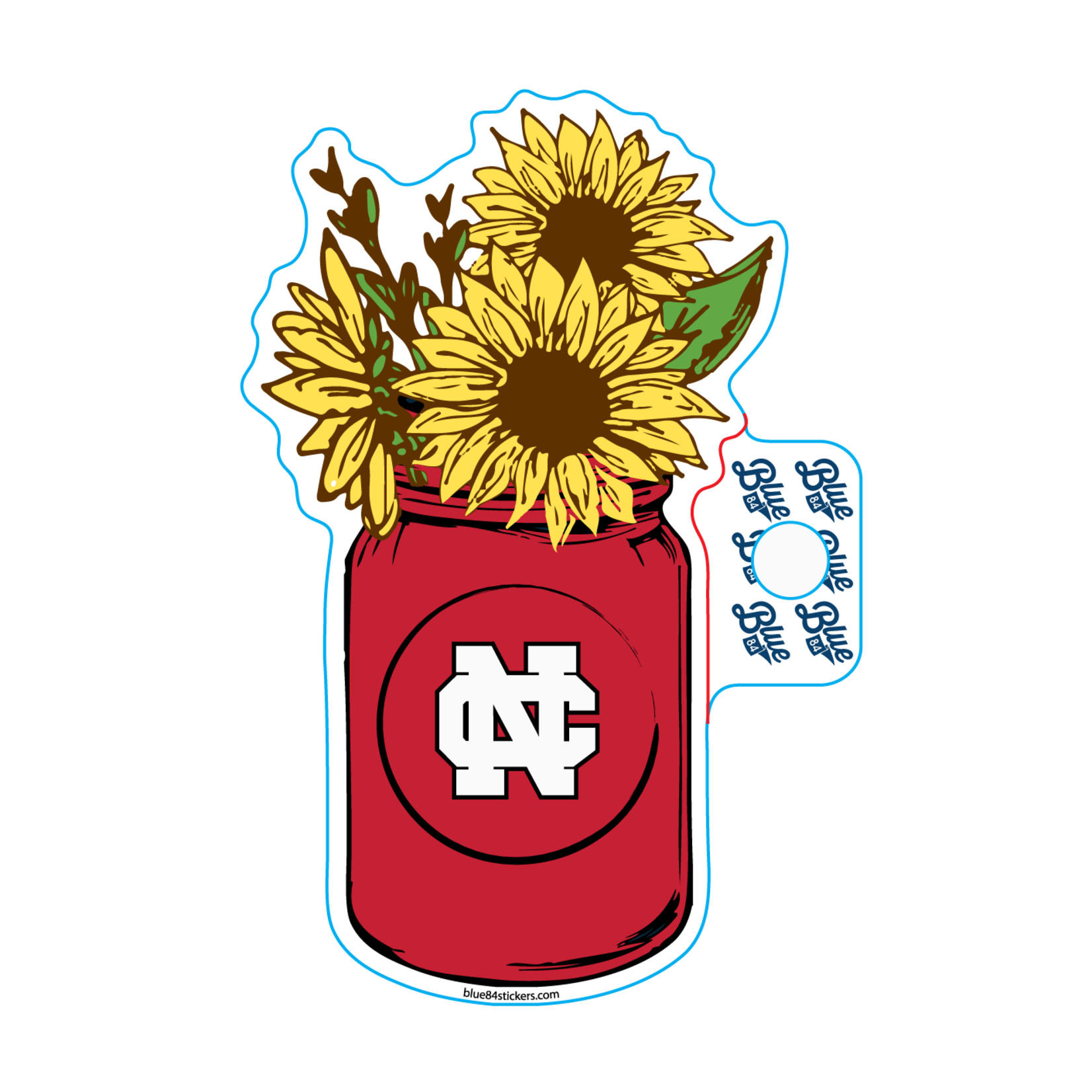 NCC Stickers by Blue 84 - North Central College Campus Store