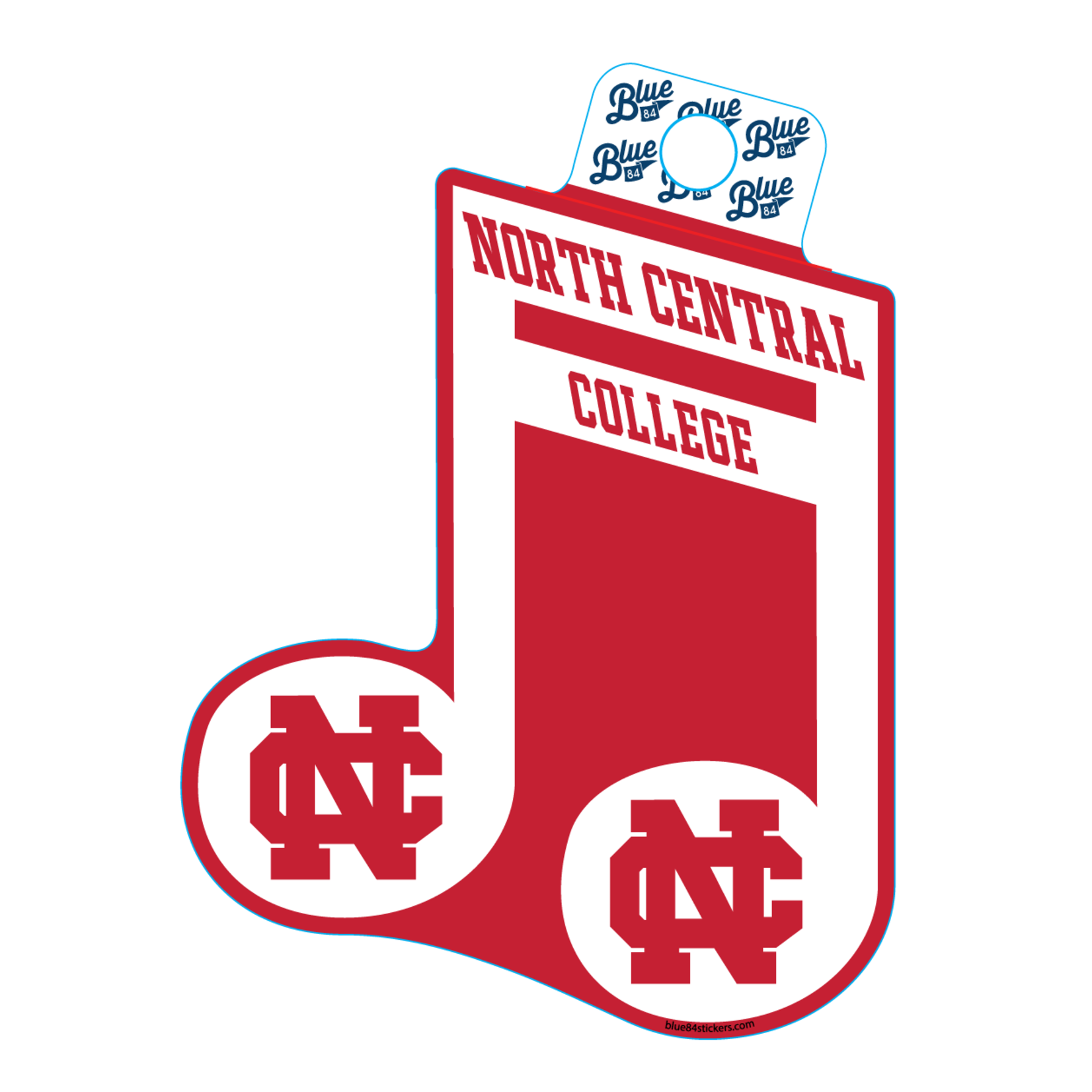 NCC Stickers by Blue 84 - North Central College Campus Store