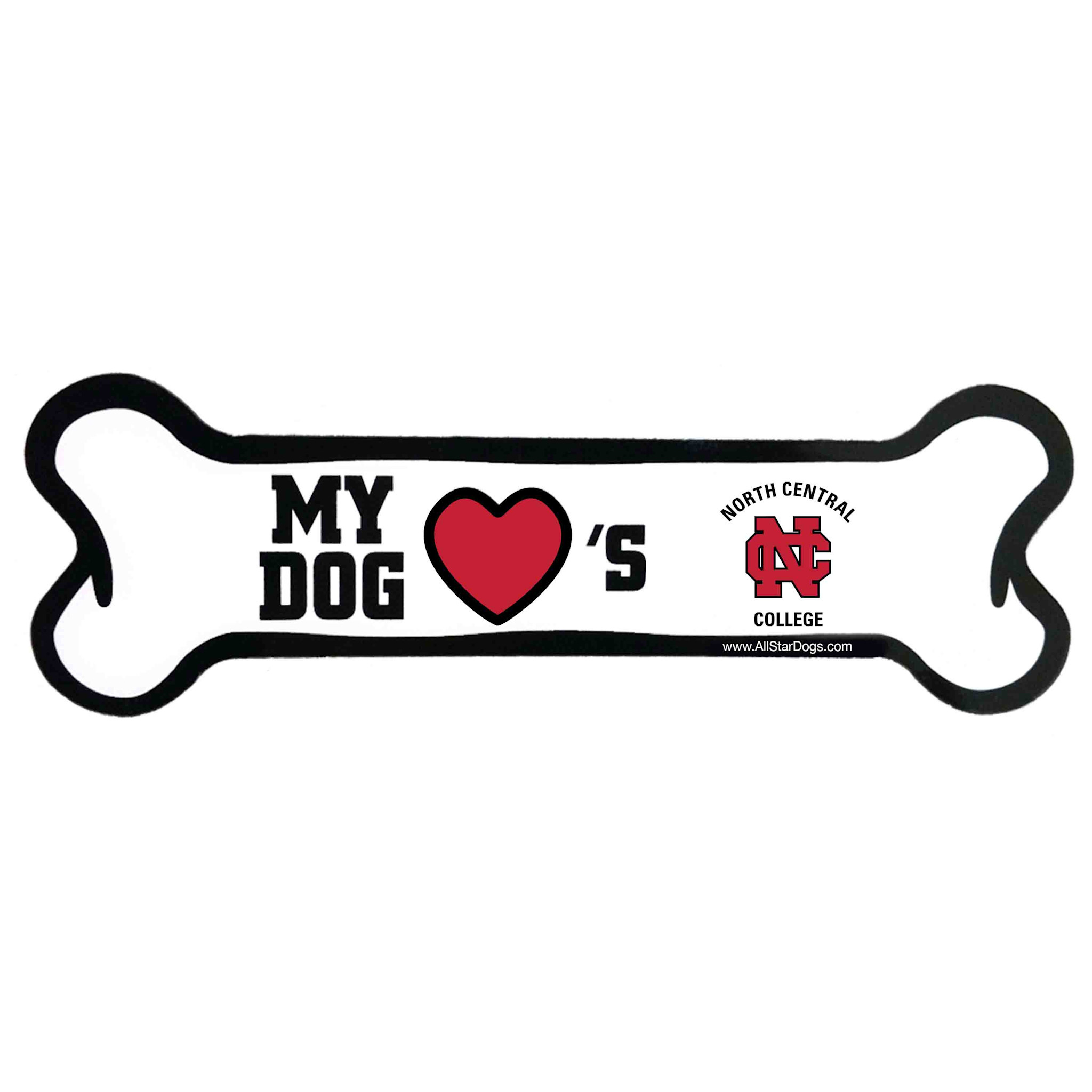 All Star Dog Bone Magnet - North Central College Campus Store