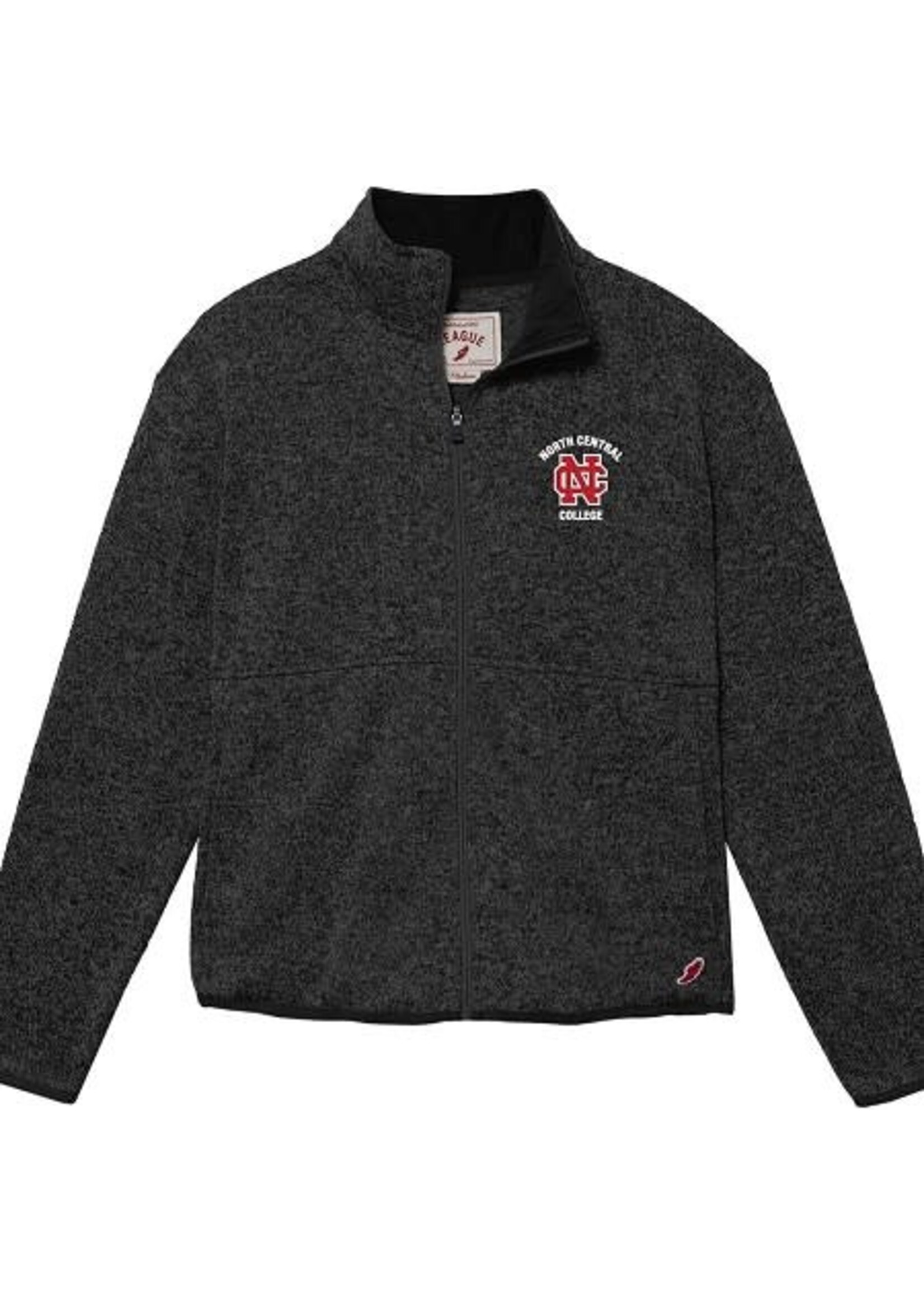 League Womens Saranac Full Zip Black - North Central College Campus Store