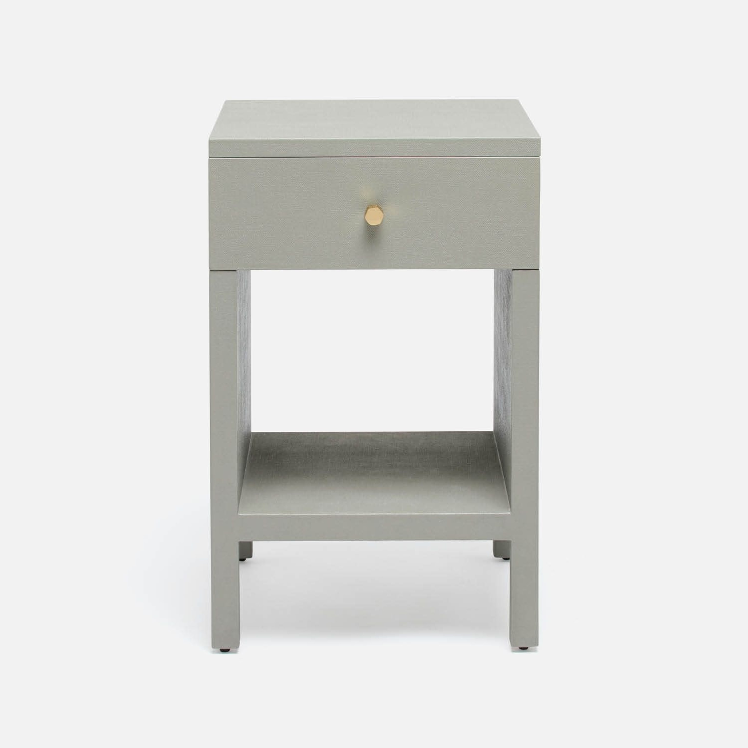 Faux Belgian Linen Nightstand - Saltwater House