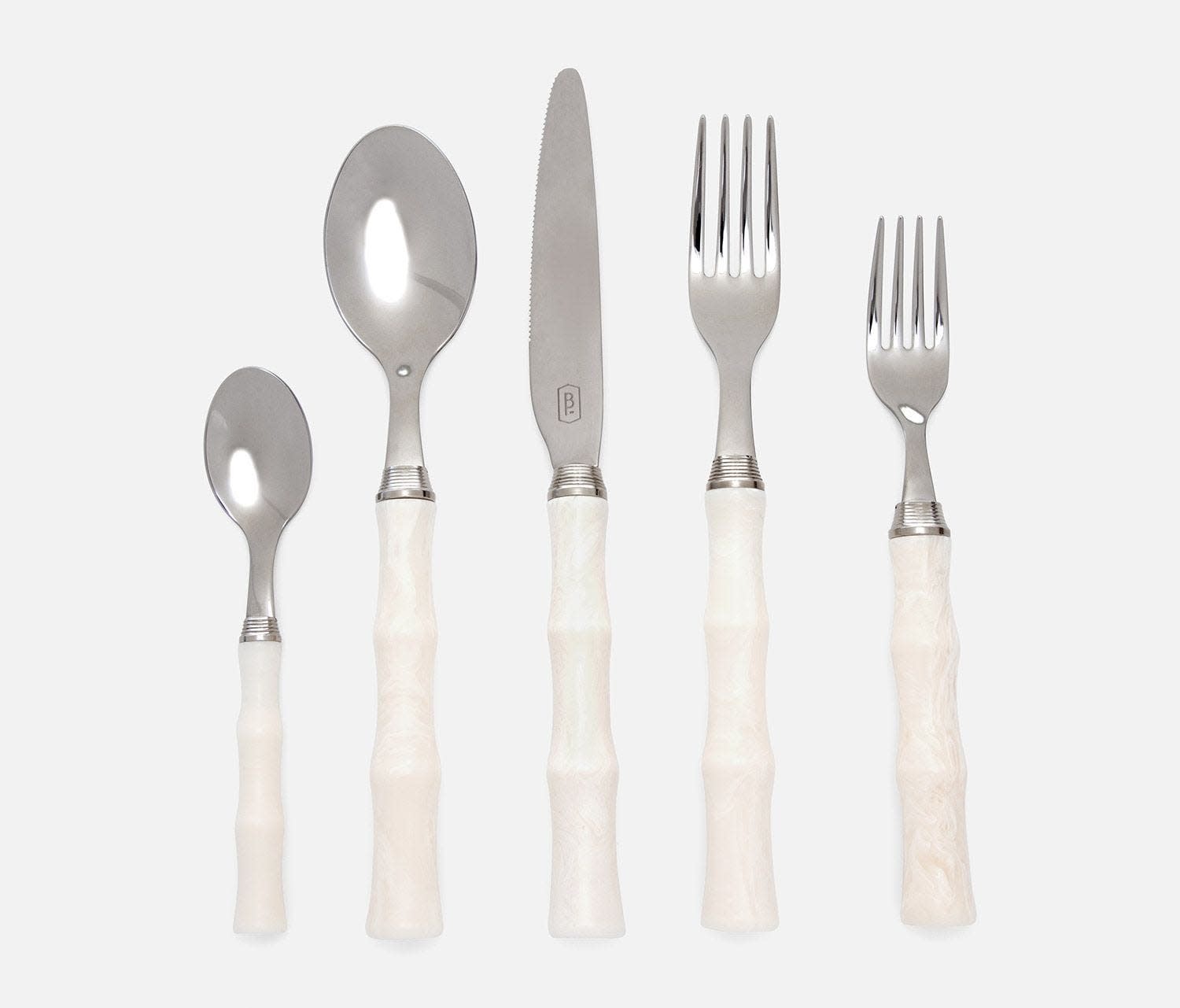 Ivory Acrylic Flatware 5-Piece Set - Saltwater House